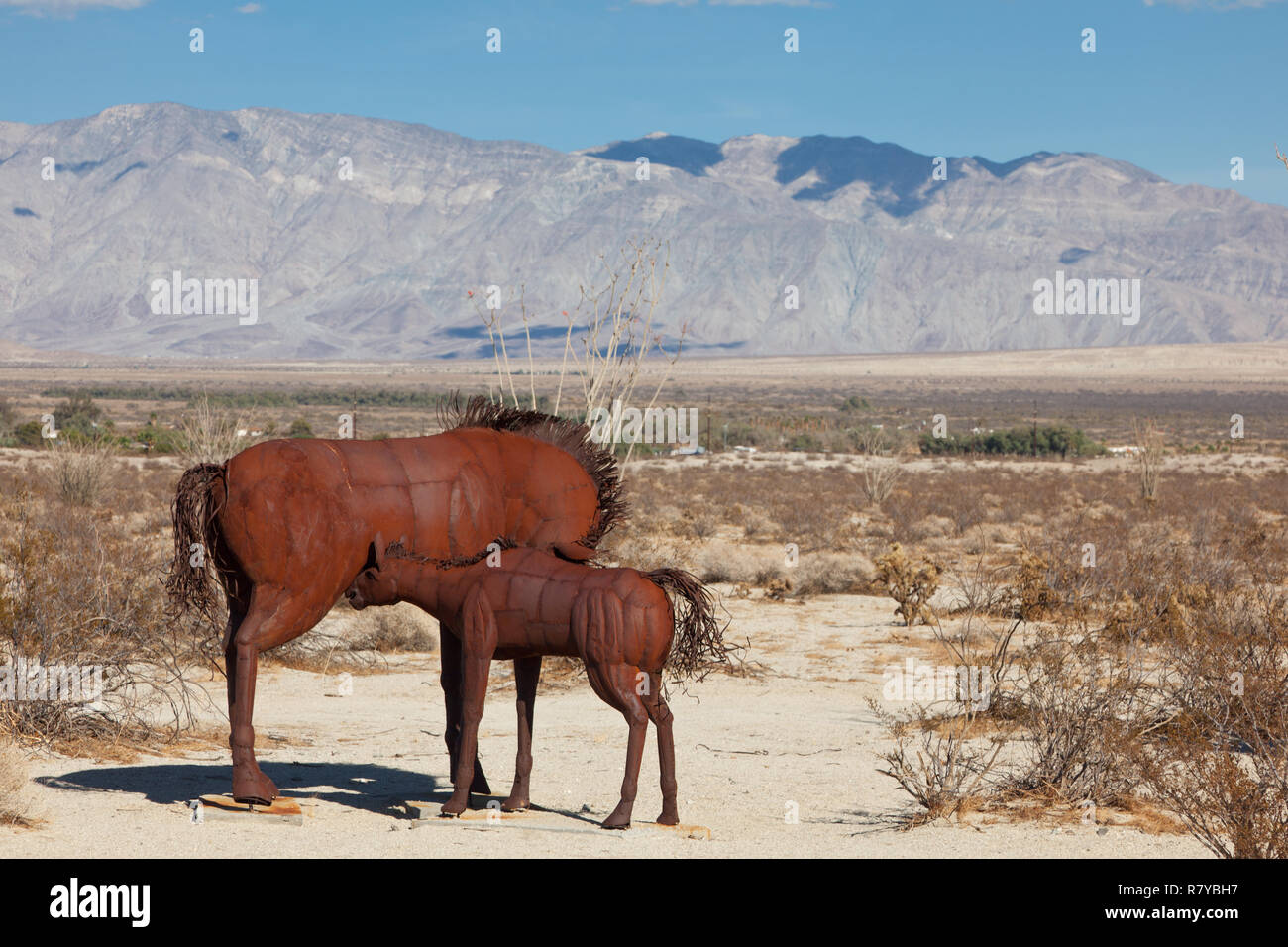 Metal horse sculptures by Ricardo Breceda in Galleta Meadows in Borrego ...