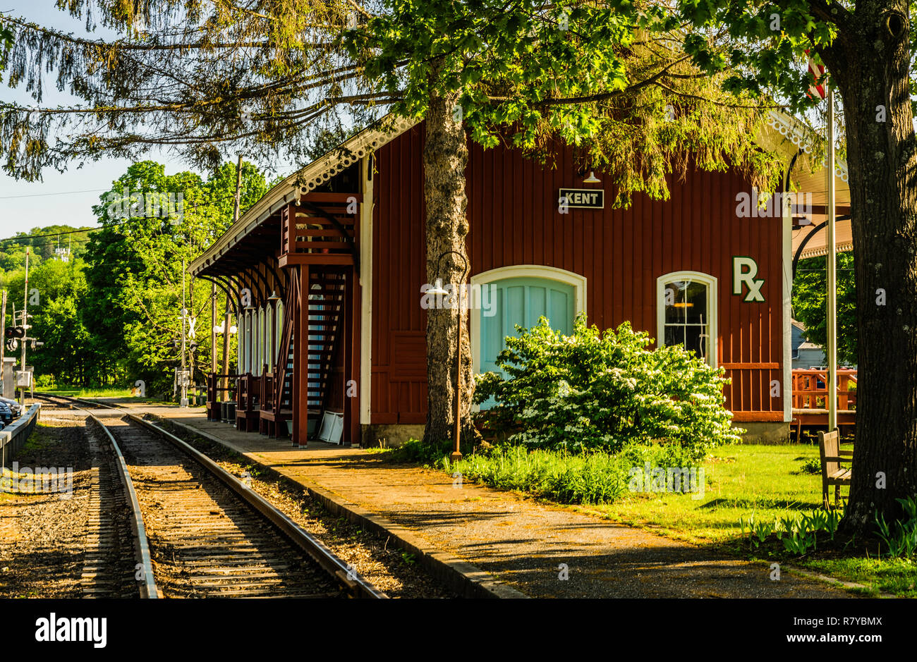 Kent Station Main Street Kent, Connecticut, USA Stock Photo - Alamy