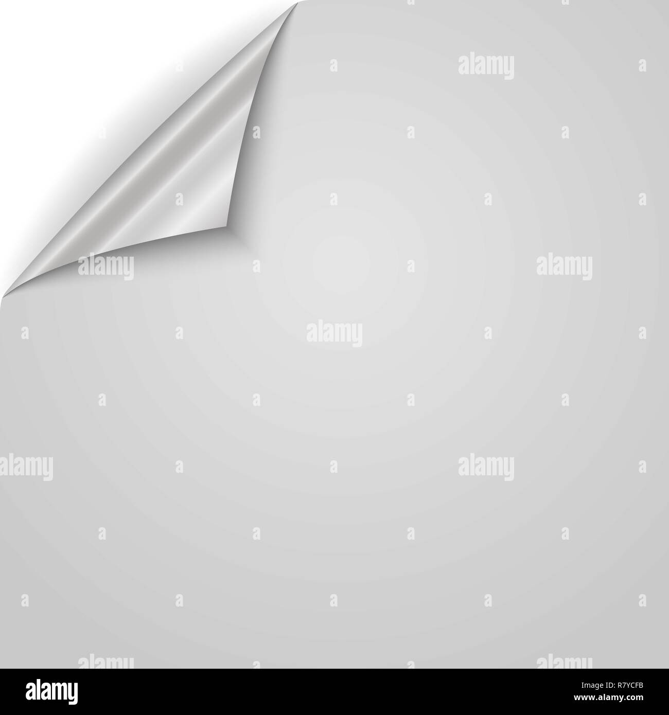 Paper blank page curled Stock Vector Images - Alamy