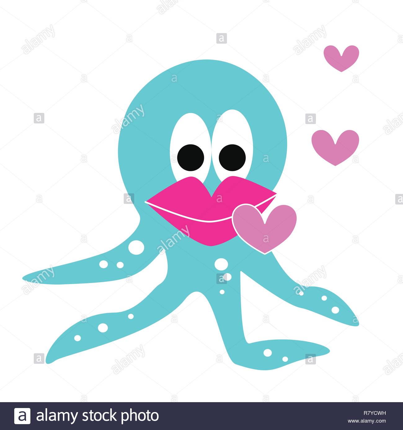 Octopus Cartoon High Resolution Stock Photography and Images - Alamy