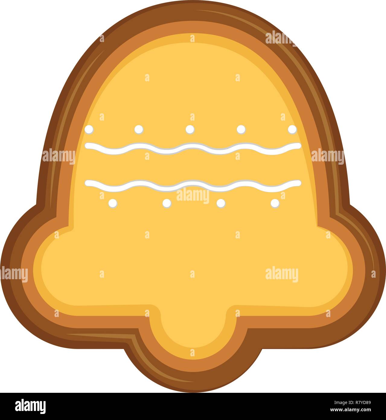Christmas bell gingerbread Stock Vector Image & Art - Alamy