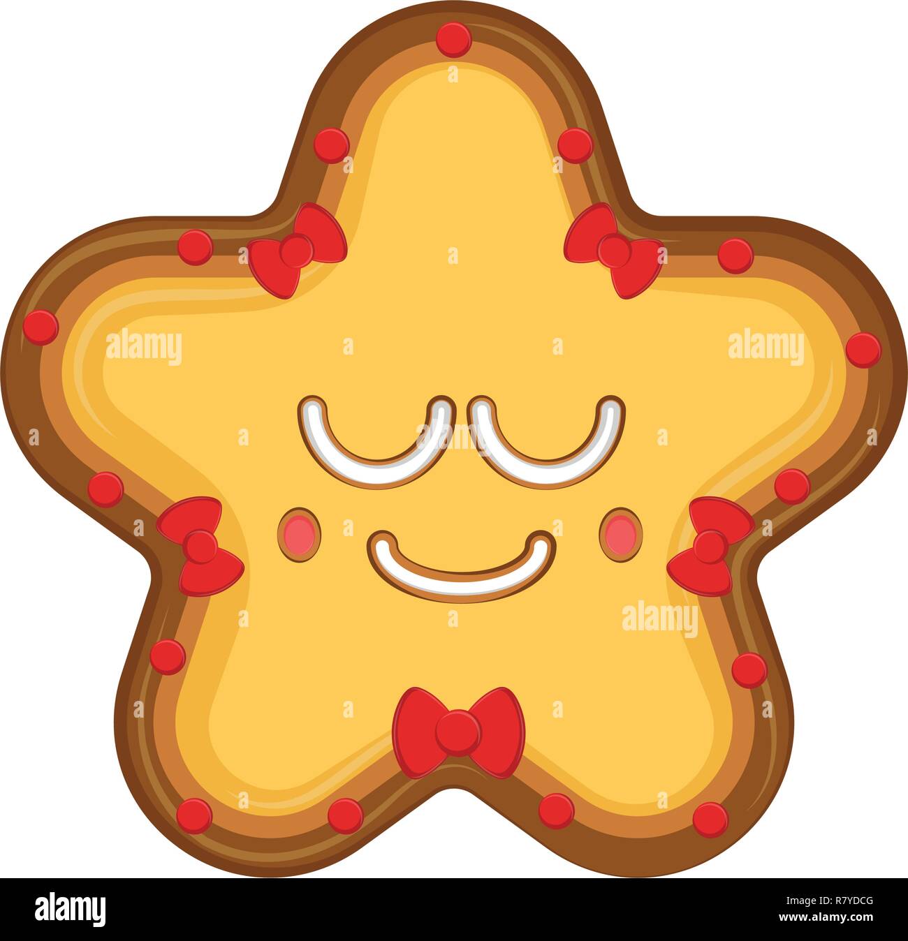 Happy christmas star gingerbread Stock Vector Image & Art - Alamy