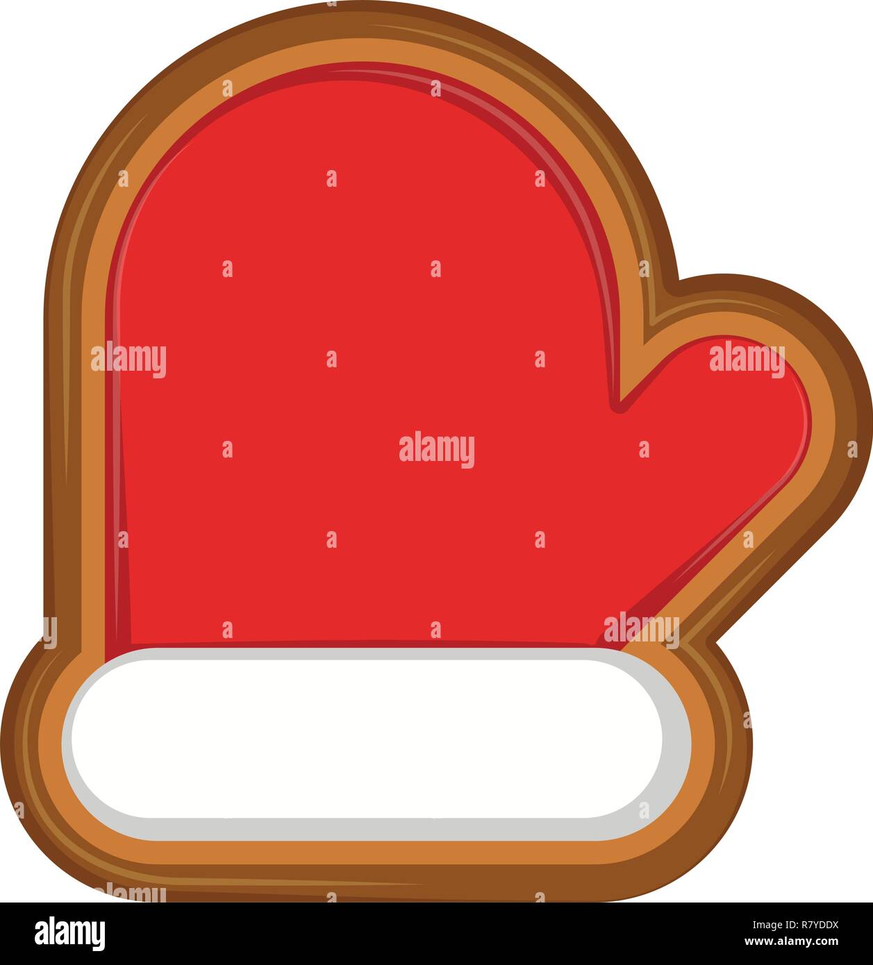Isolated christmas glove gingerbread Stock Vector Image & Art - Alamy
