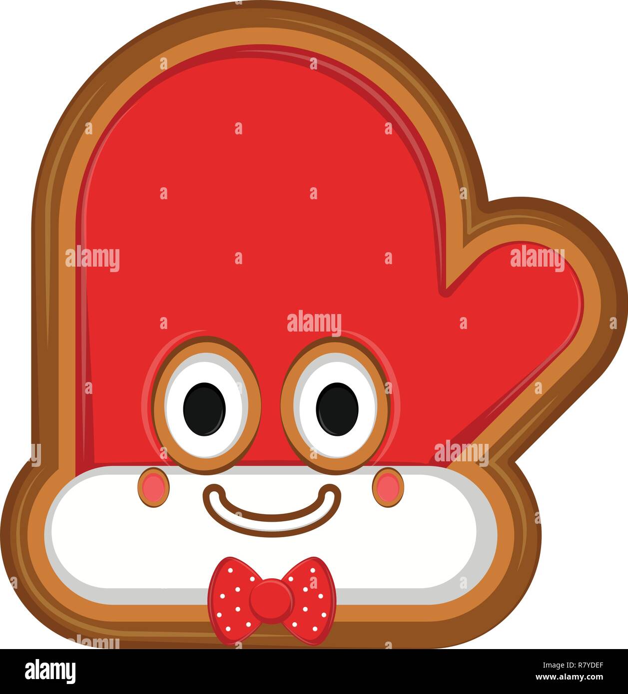 Happy christmas glove gingerbread Stock Vector Image & Art - Alamy
