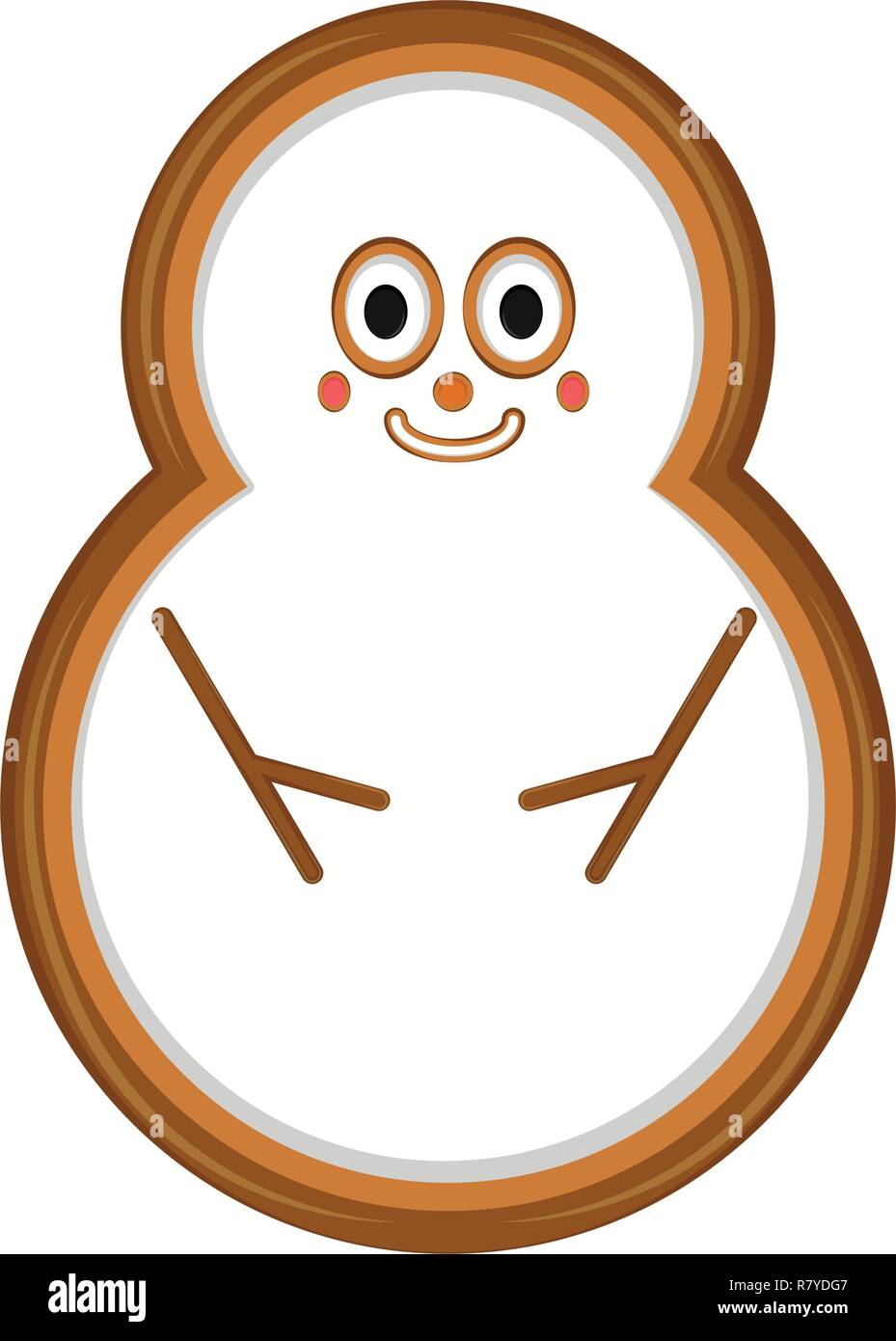 Homemade snowman Stock Vector Images - Alamy