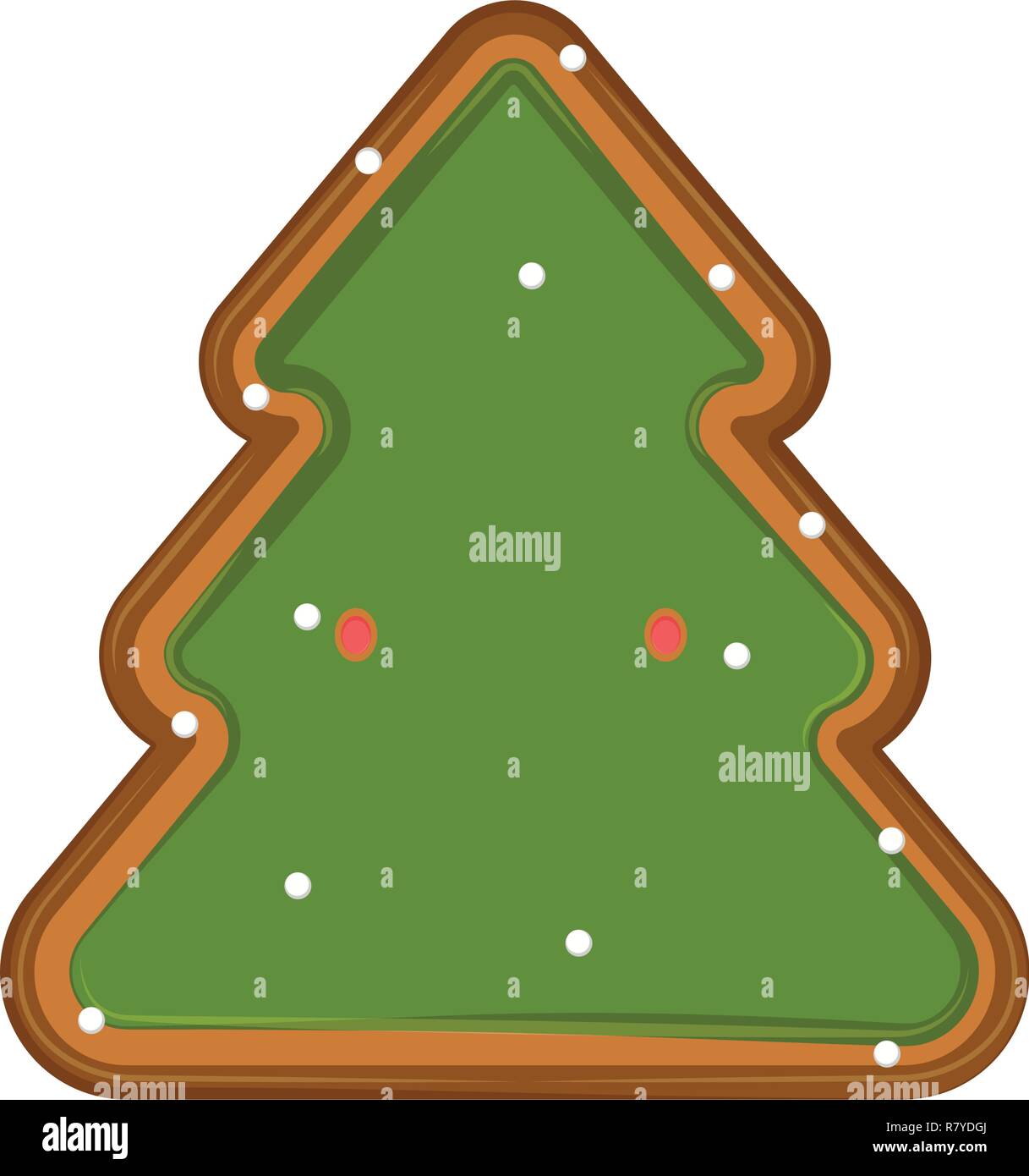 Festive gingerbread house decorated Stock Vector Images - Alamy