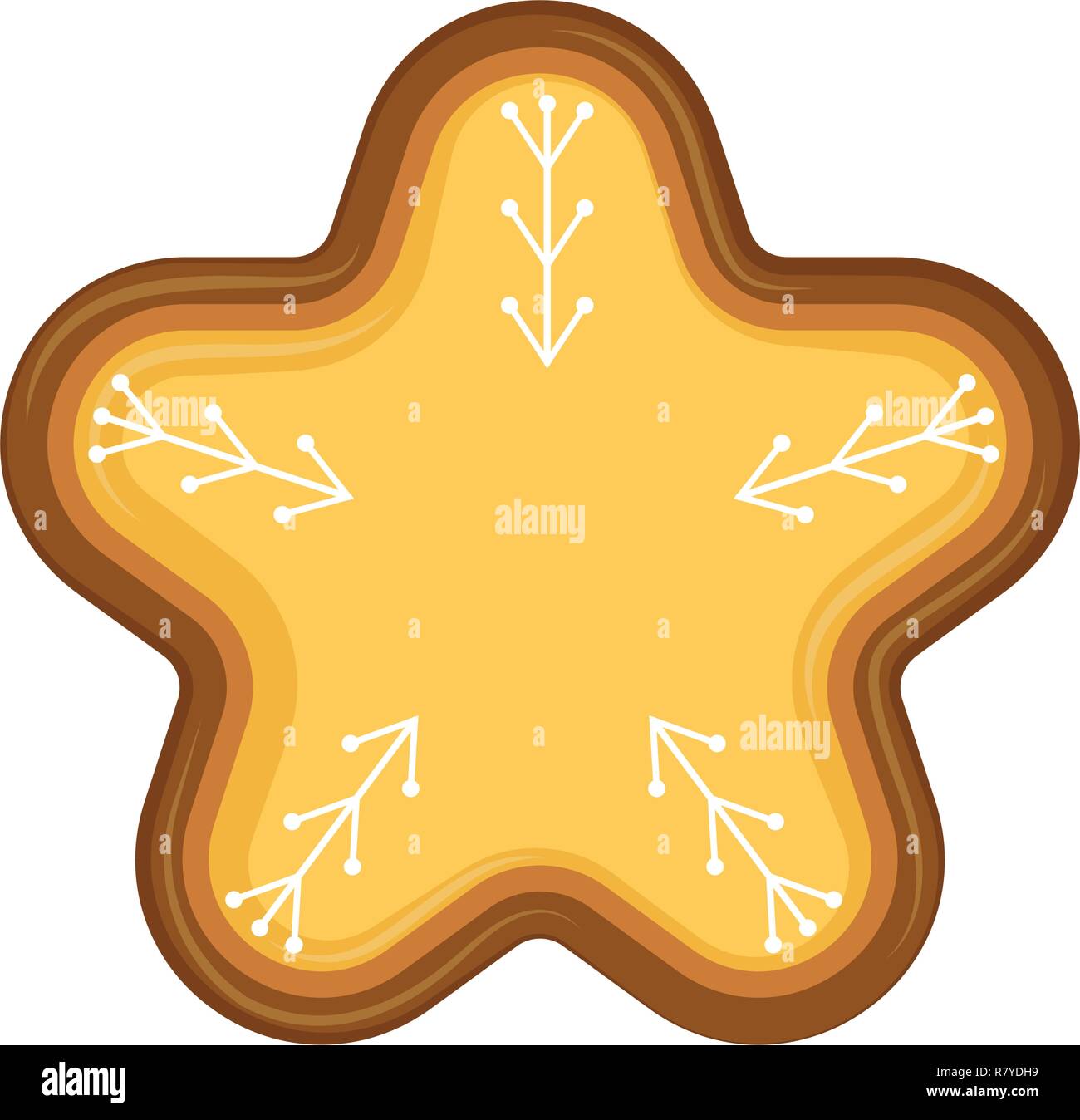 Isolated christmas star gingerbread Stock Vector Image & Art - Alamy
