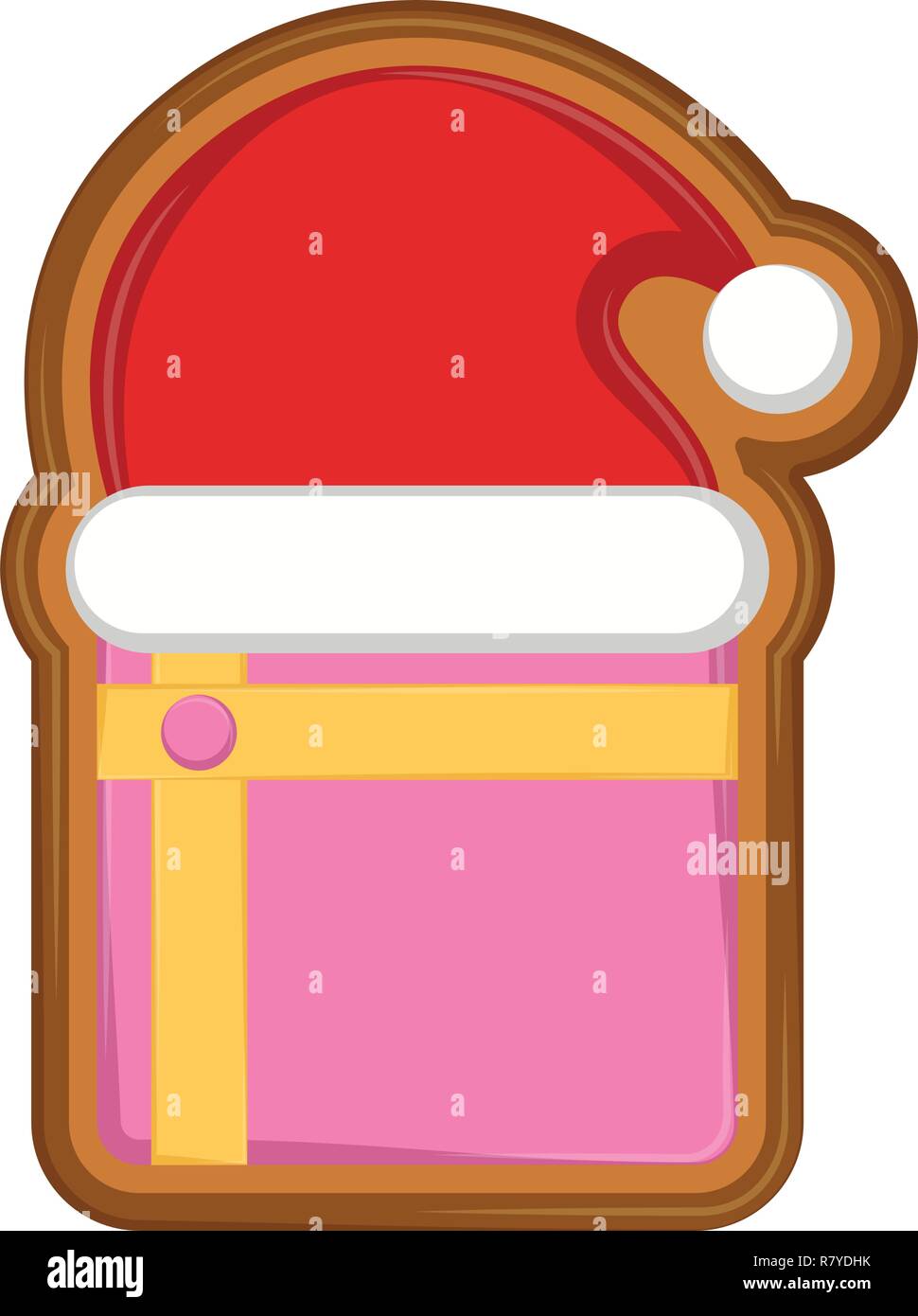 Box christmas homemade gingerbread Stock Vector Images - Alamy