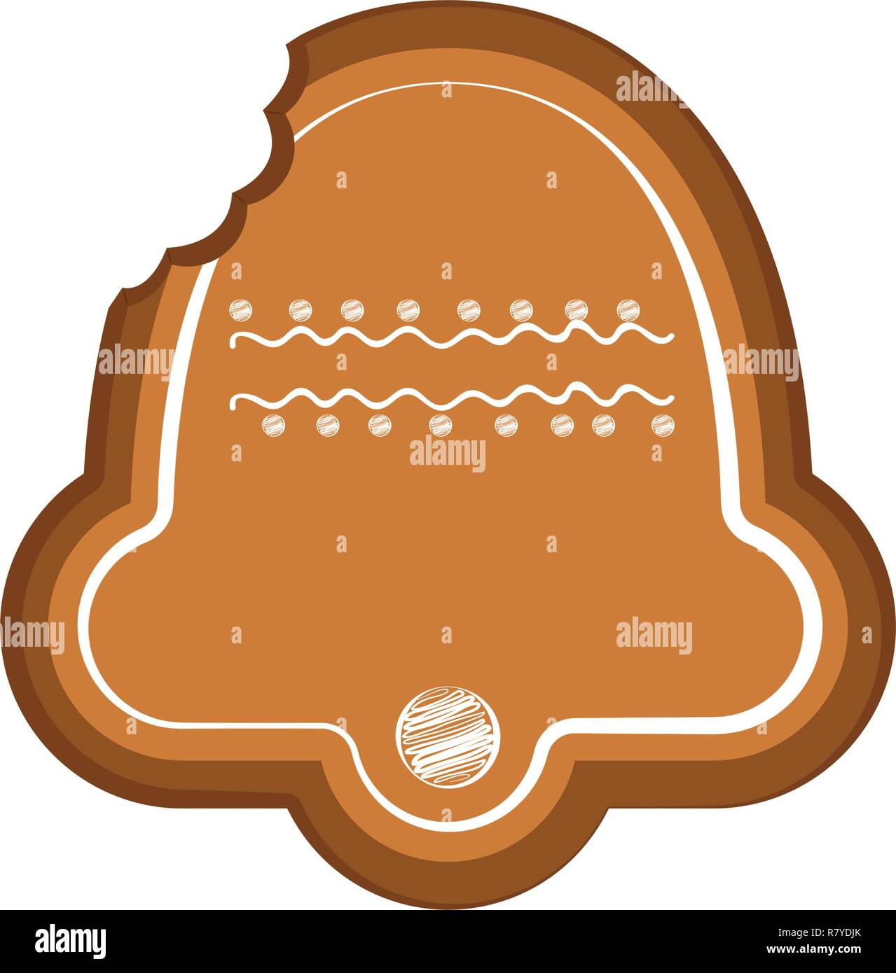 Bitten cake Stock Vector Images - Alamy