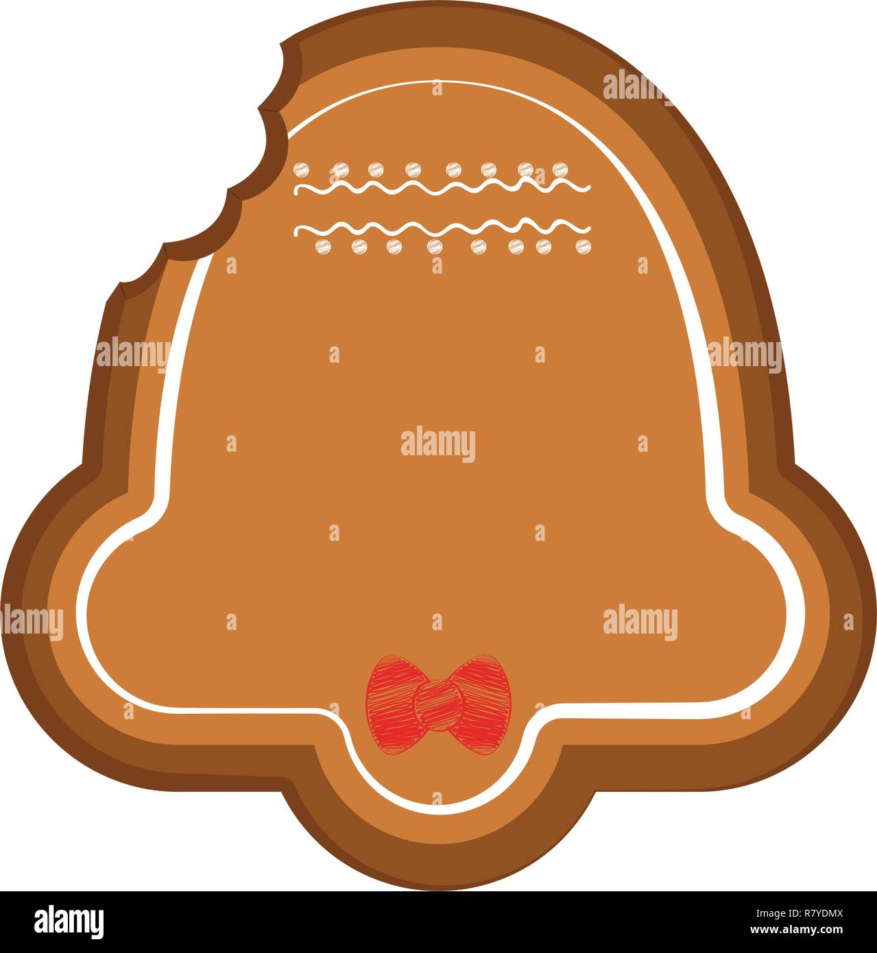 Bitten gingerbread Stock Vector Images - Alamy
