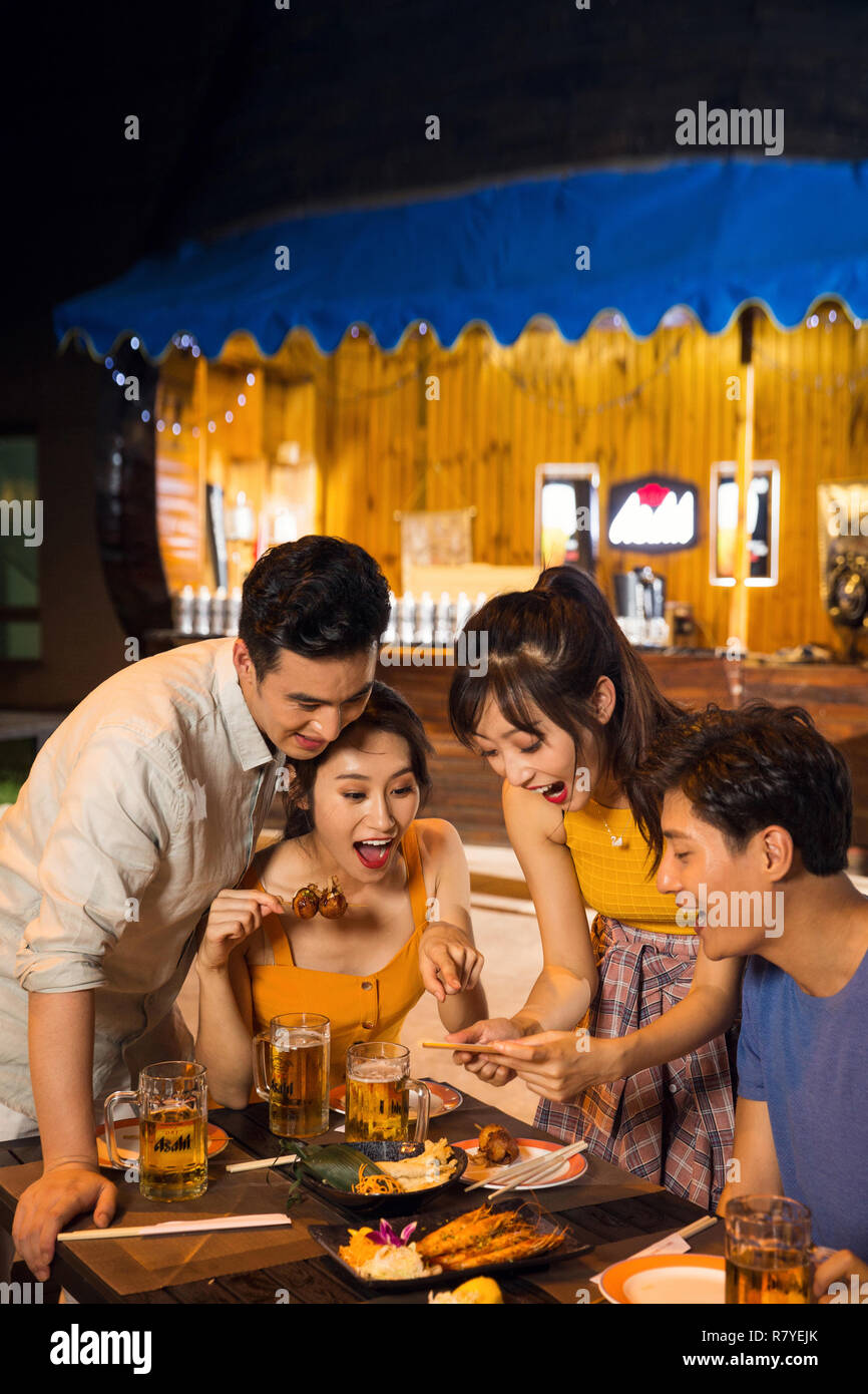 The young party at the bar Stock Photo - Alamy