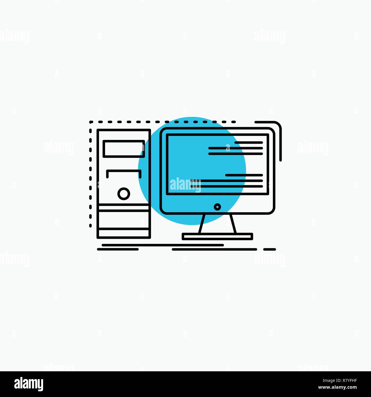 Computer case desktop Stock Vector Images - Alamy