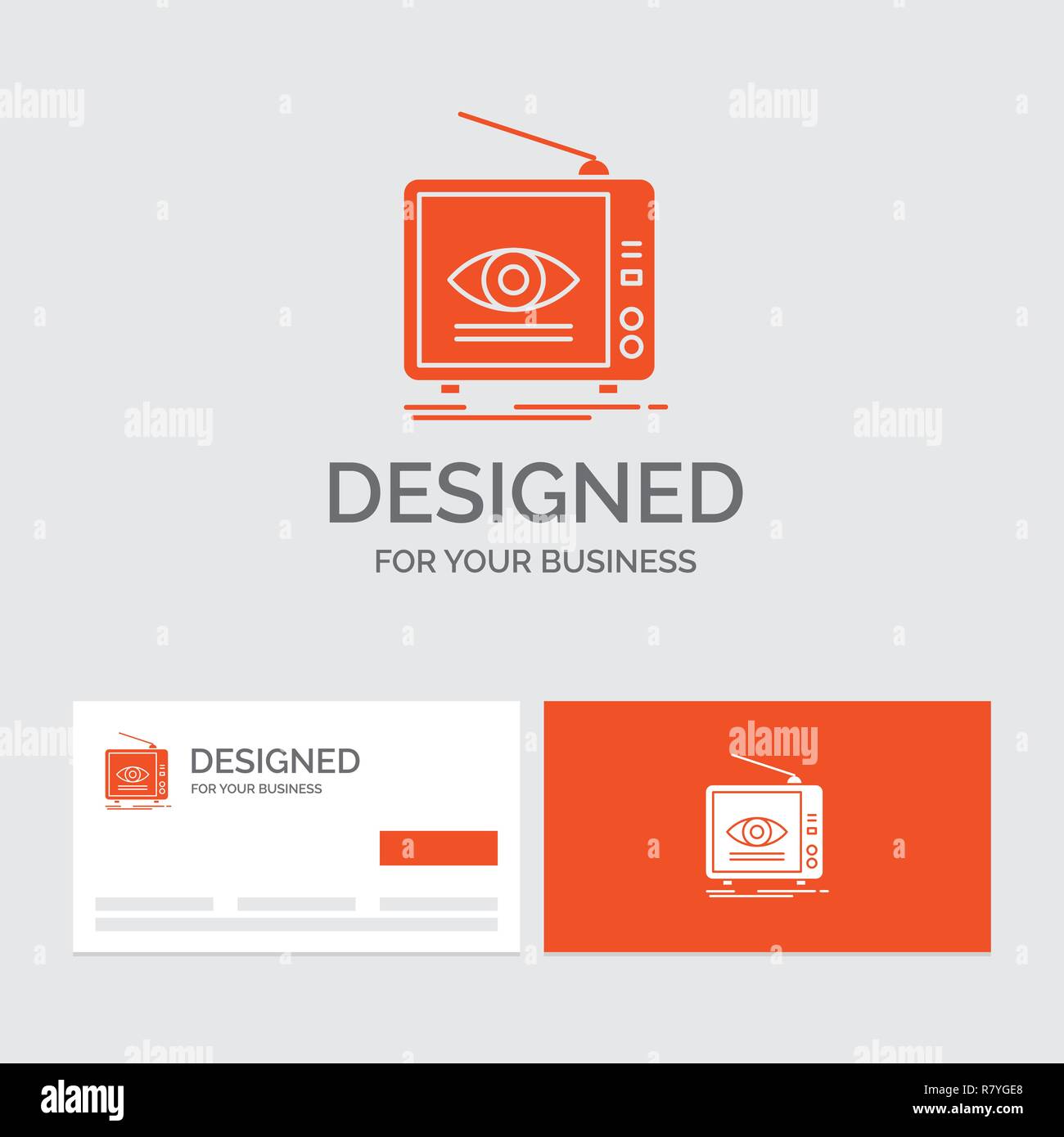 Orange tv screen Stock Vector Images - Alamy