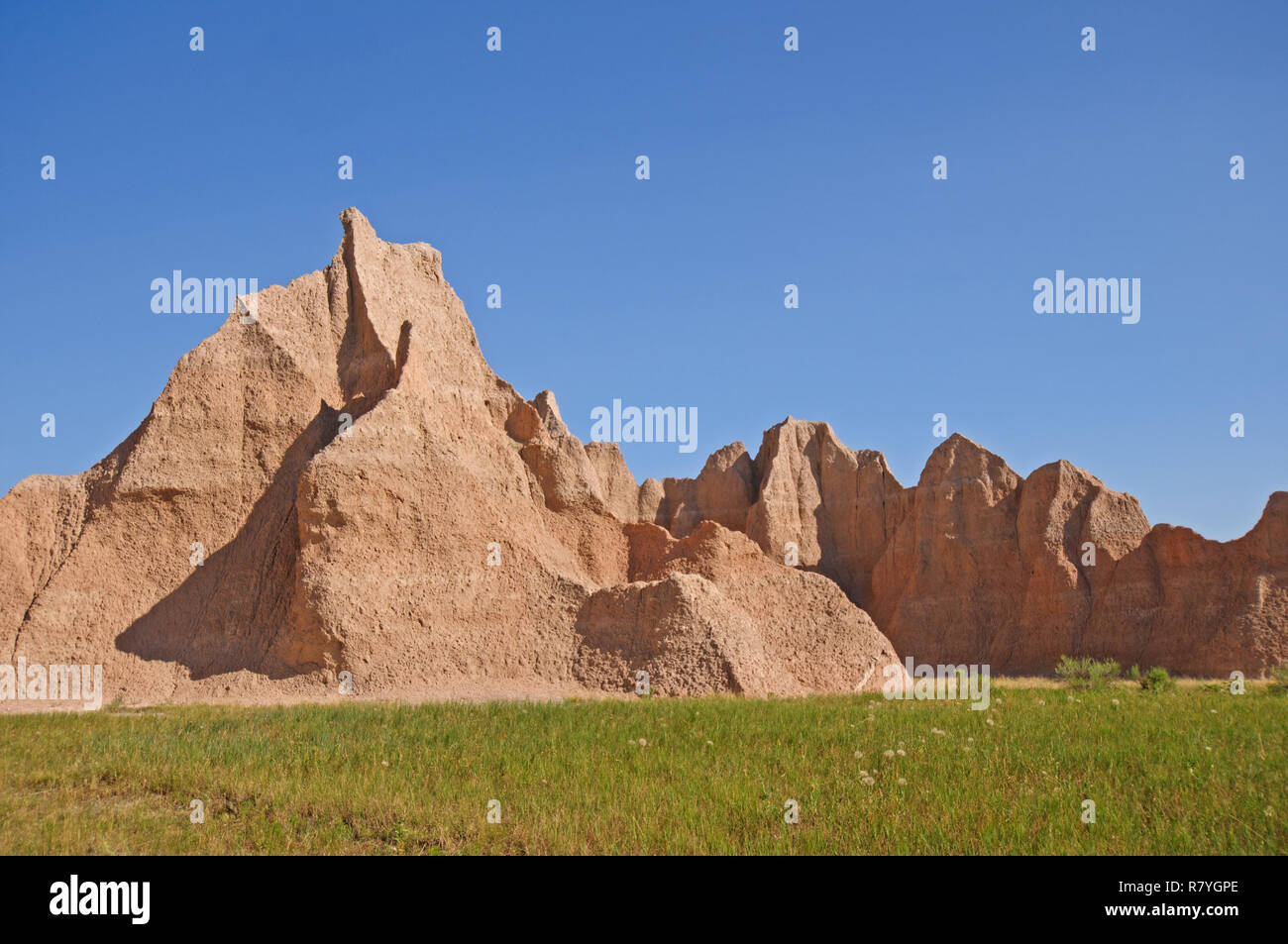 The Red rocks of the Badlands in South Dakota Stock Photo - Alamy