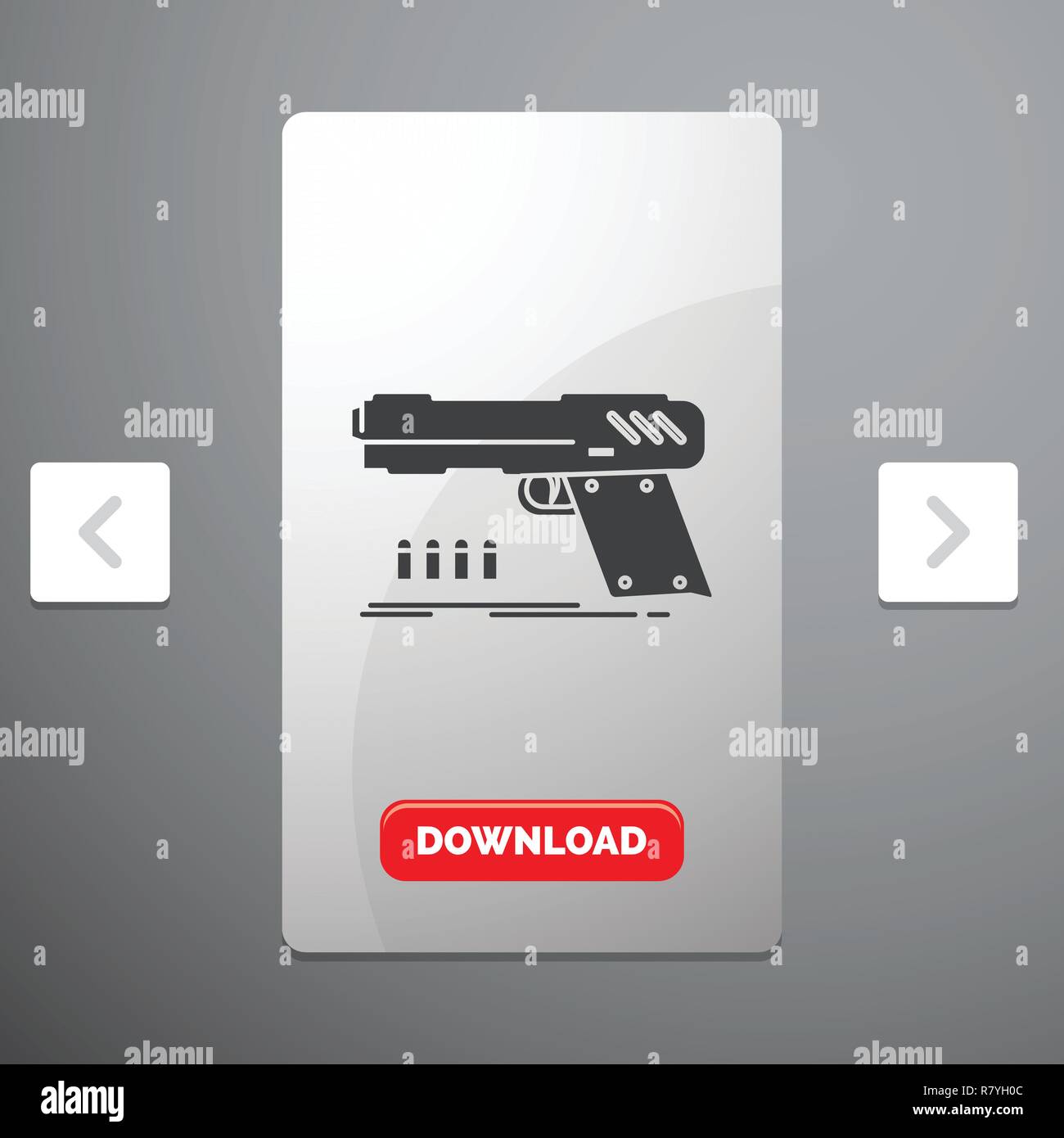 Pistol revolver in hand gangster Stock Vector Images - Alamy