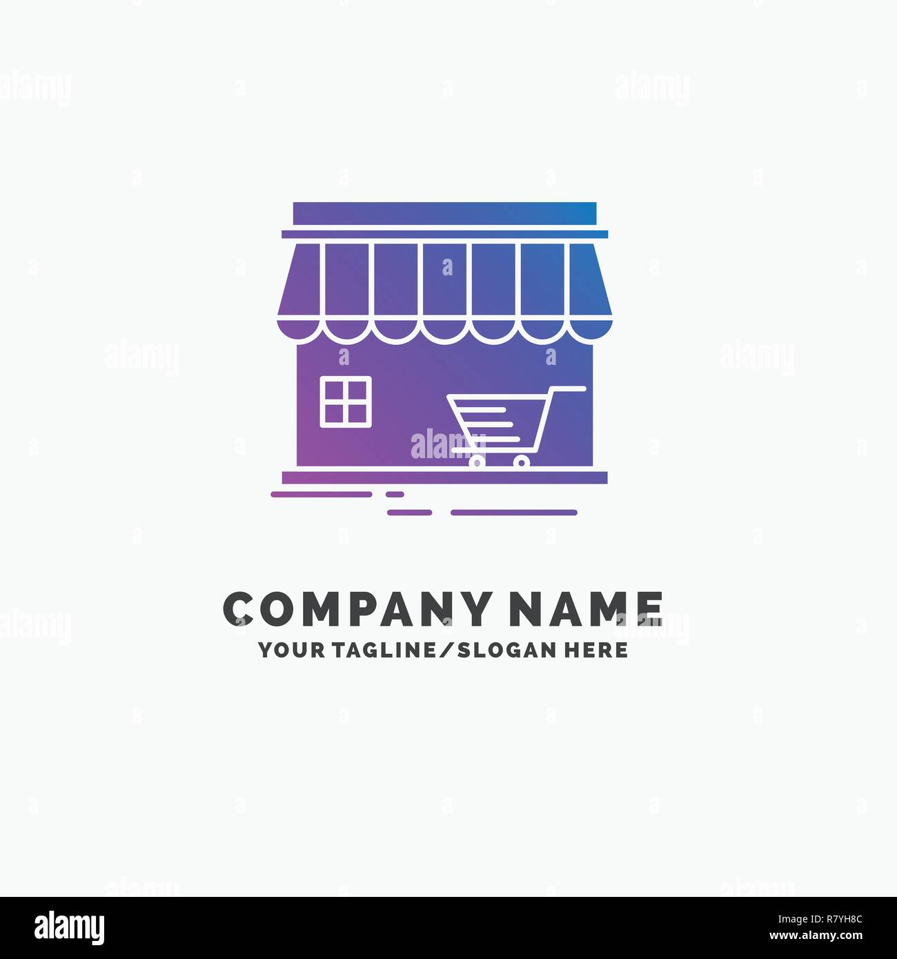 Fashion outlet mall interior Stock Vector Images - Alamy