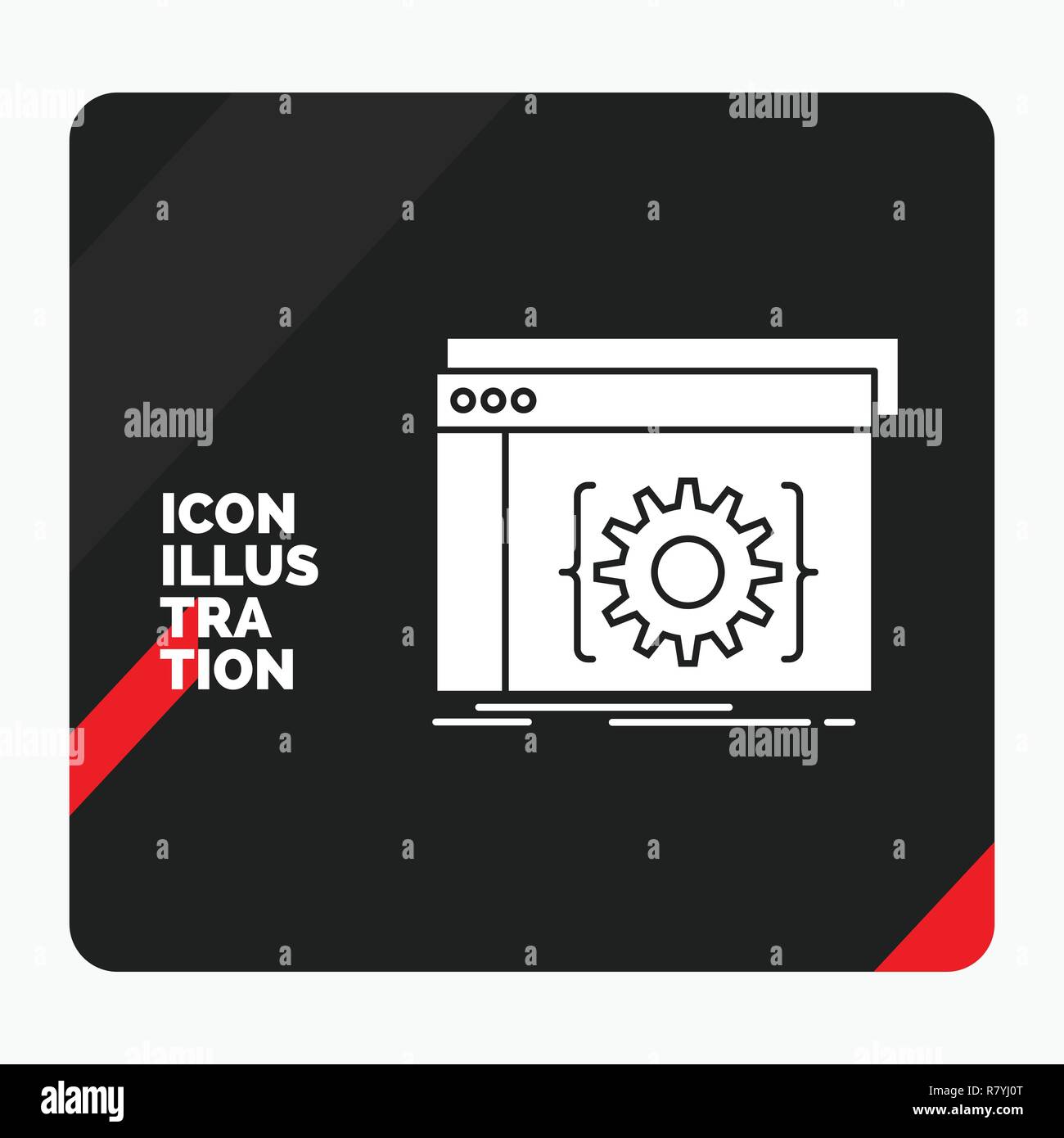 Red And Black Creative Presentation Background For Api App Coding Developer Software Glyph
