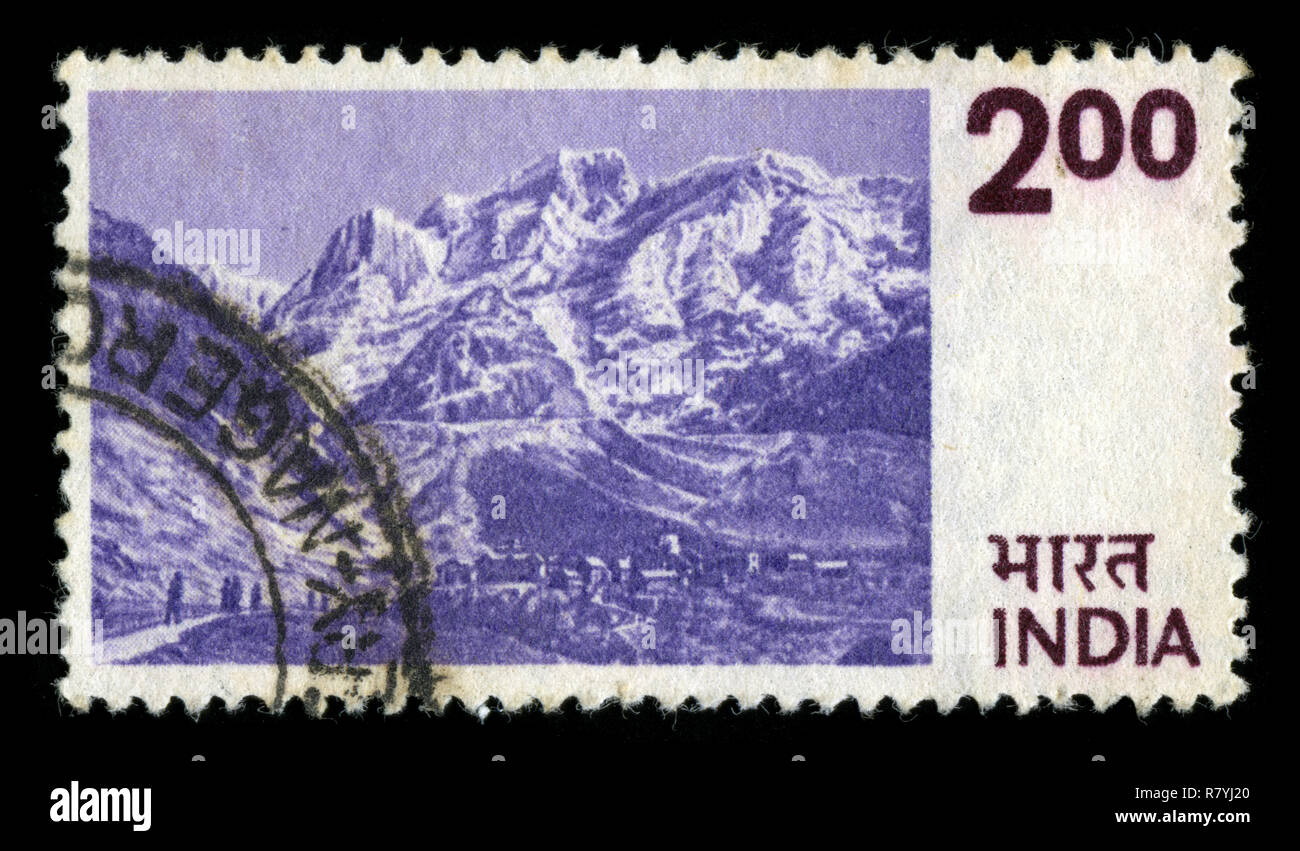Postage stamp from India in the Country Motifs series issued in 1975 ...