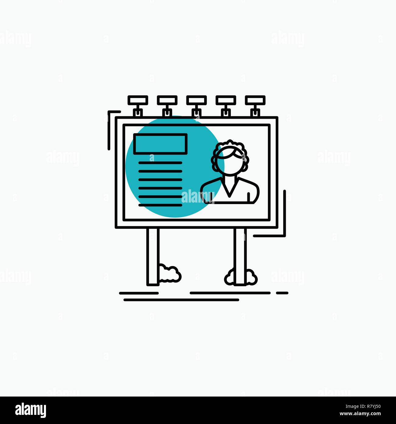 Ad billboard people blank Stock Vector Images - Alamy