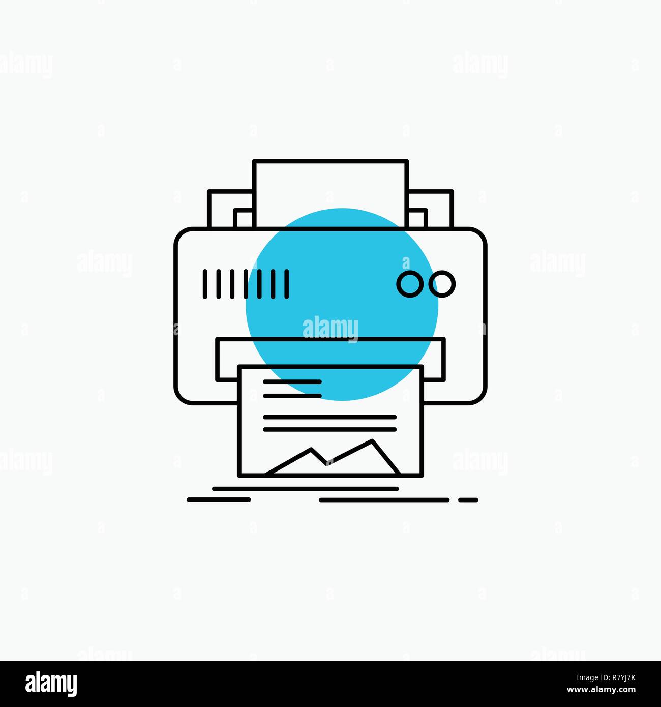 Printing press machine paper Stock Vector Images - Alamy