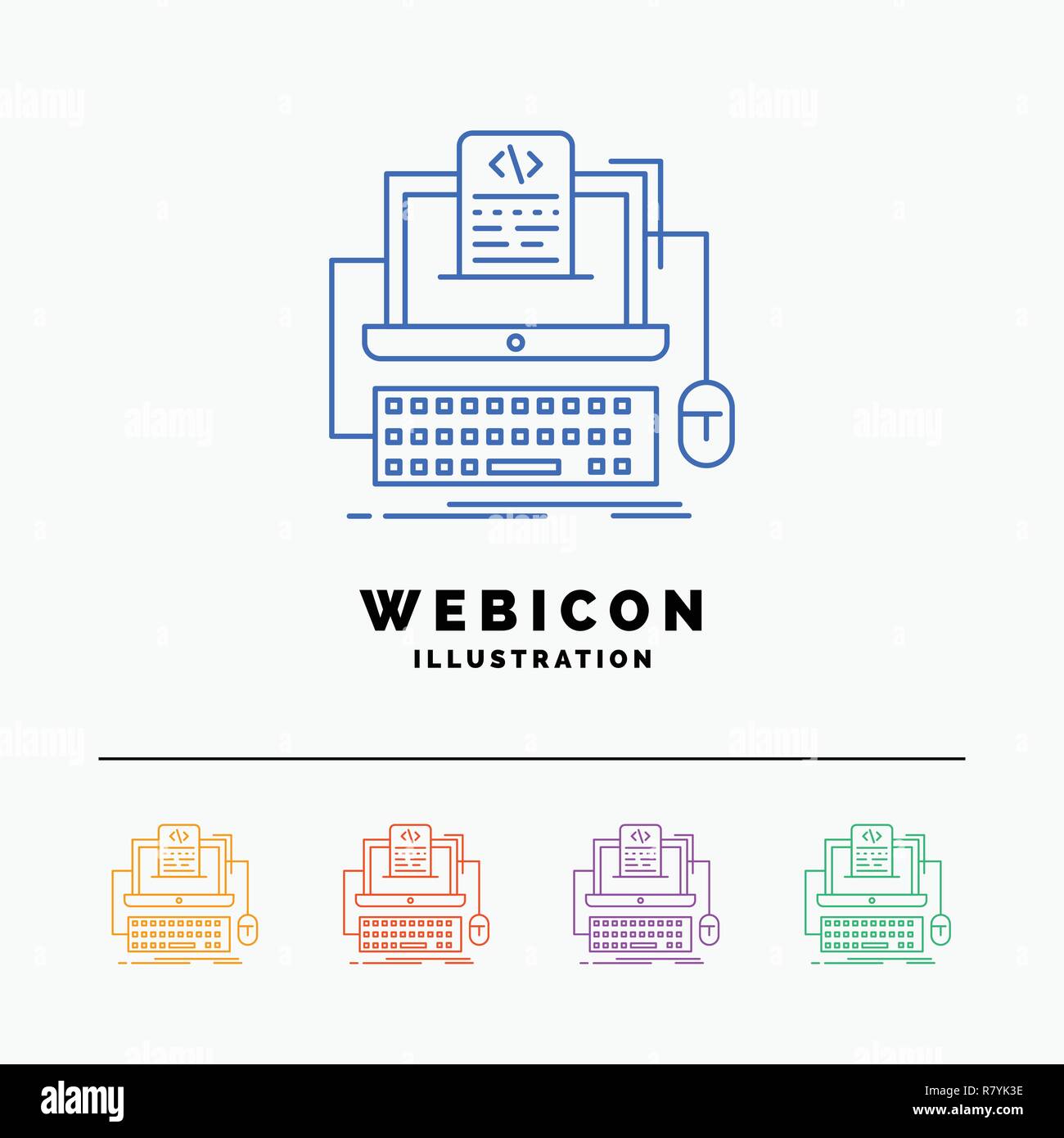 Coding on screen Cut Out Stock Images & Pictures - Alamy