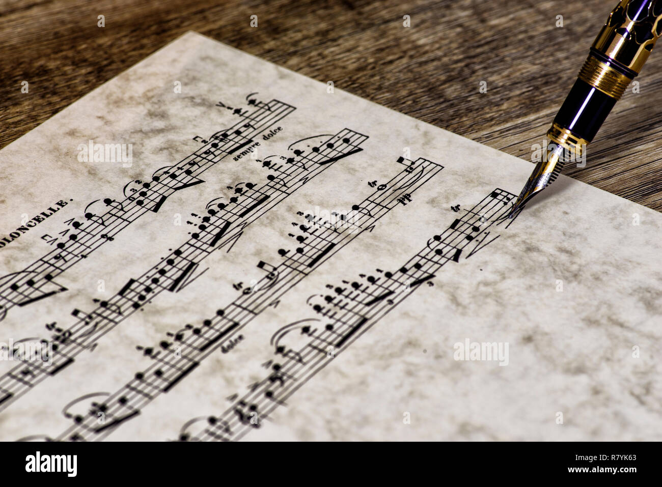 Notenblatt hi-res stock photography and images - Alamy