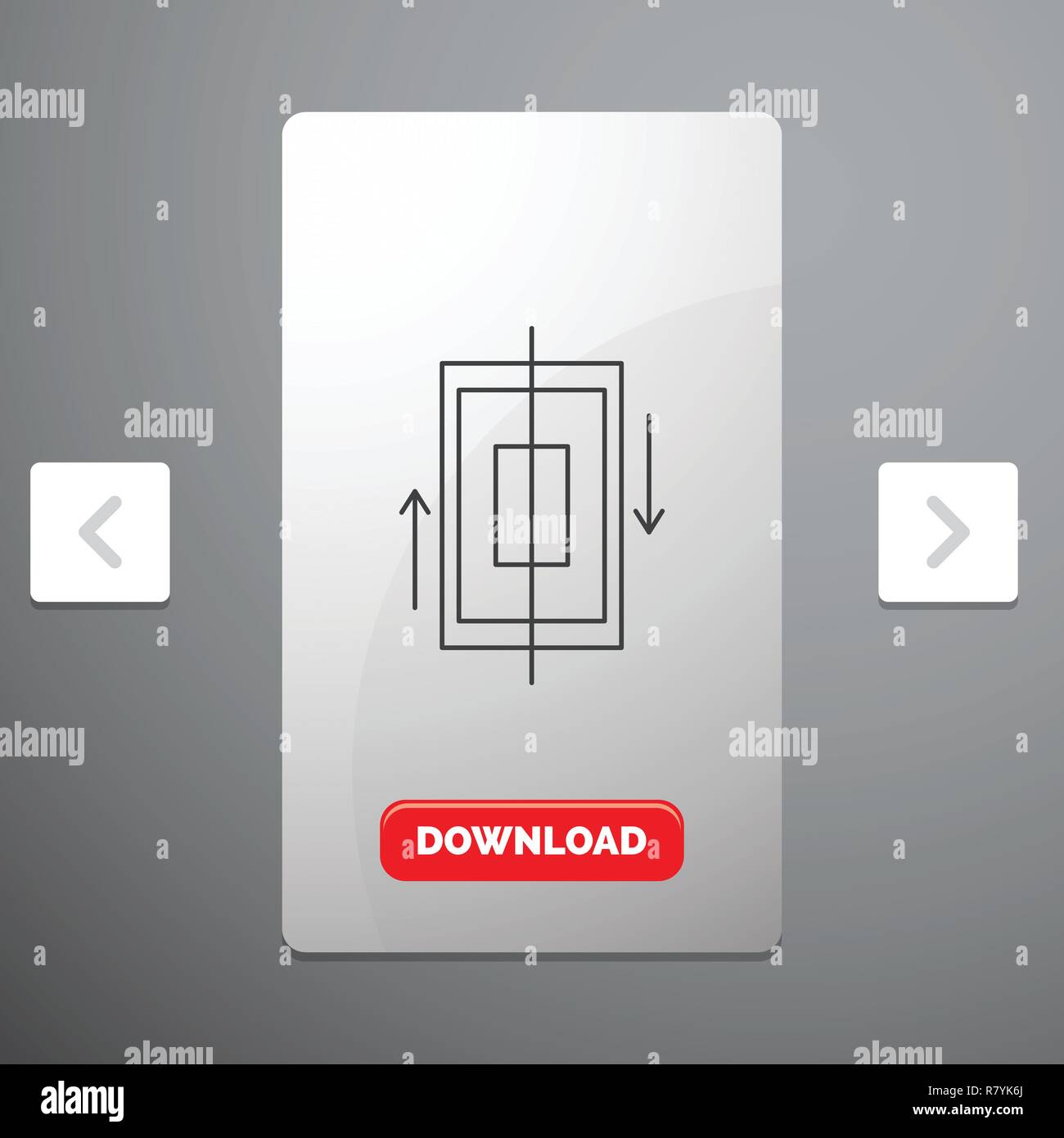 Sync Synchronization Data Phone Smartphone Line Icon In Carousal Pagination Slider Design