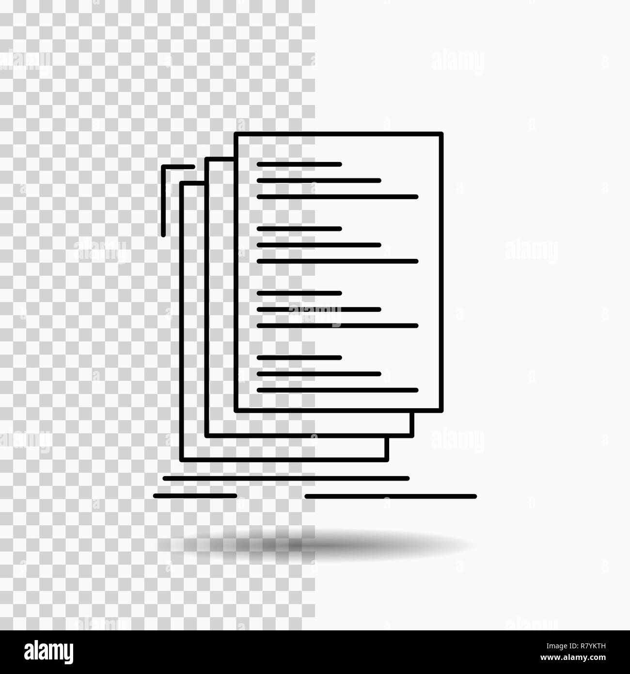 Magnifying glass on bar chart Stock Vector Images - Alamy