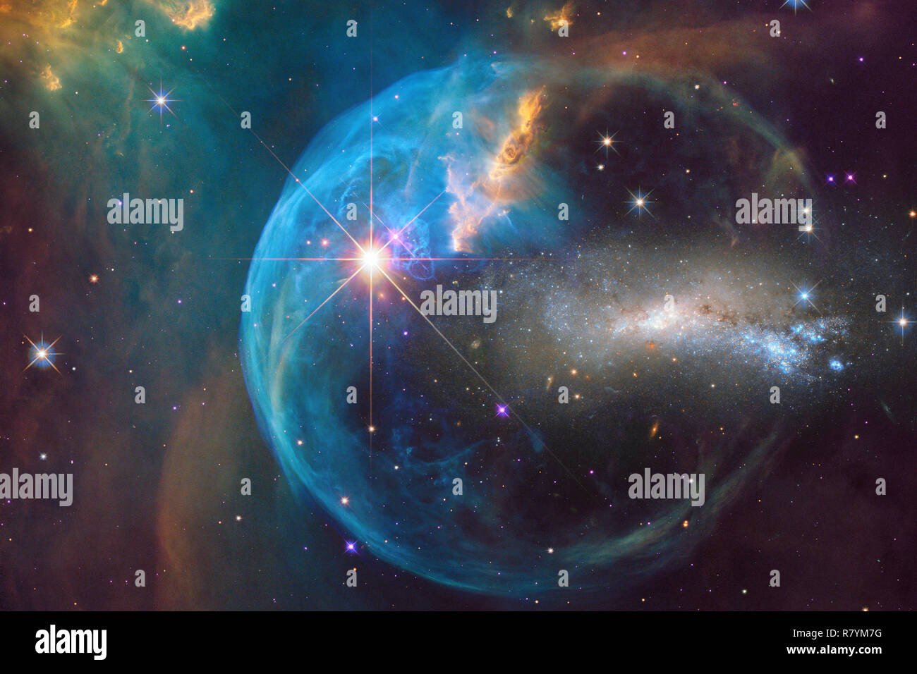 Nebula in beautiful endless universe. Awesome for wallpaper and print ...