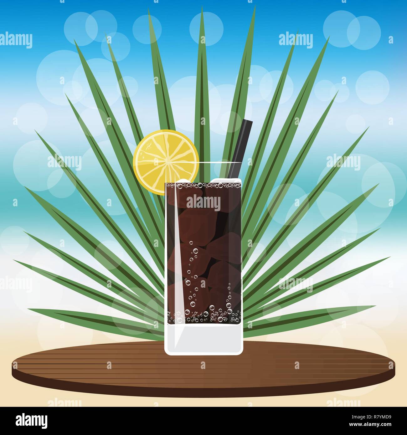 Dry martini cocktail on wooden classic tray , on blurred background ...