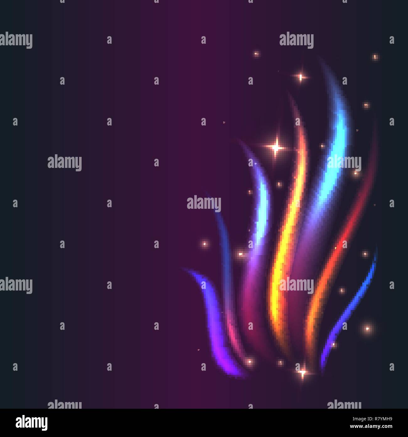 Defocused flare neon glow colorful Stock Vector Images - Alamy
