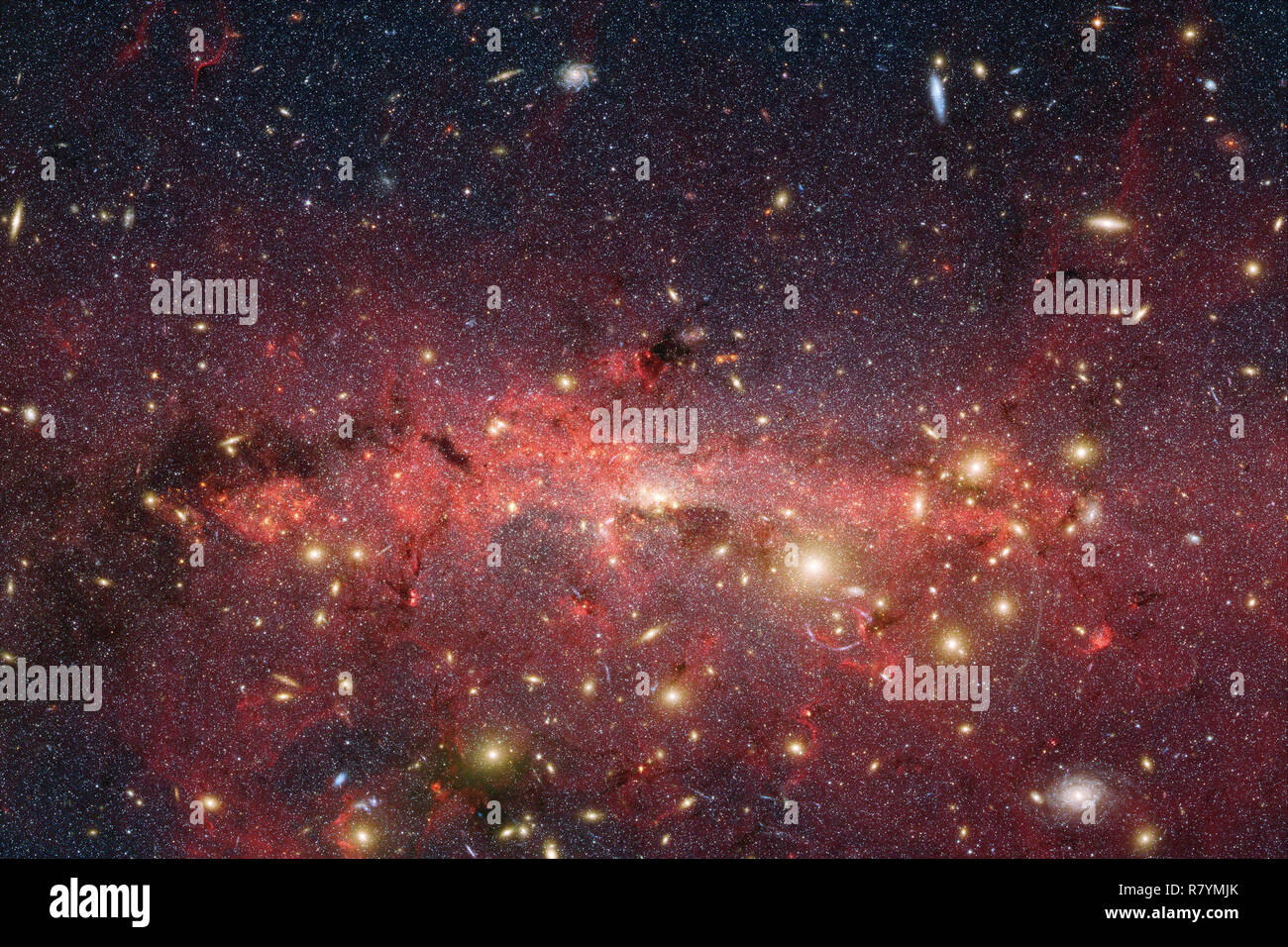 Universe filled stars, nebula and galaxy. Cosmic art, science fiction ...