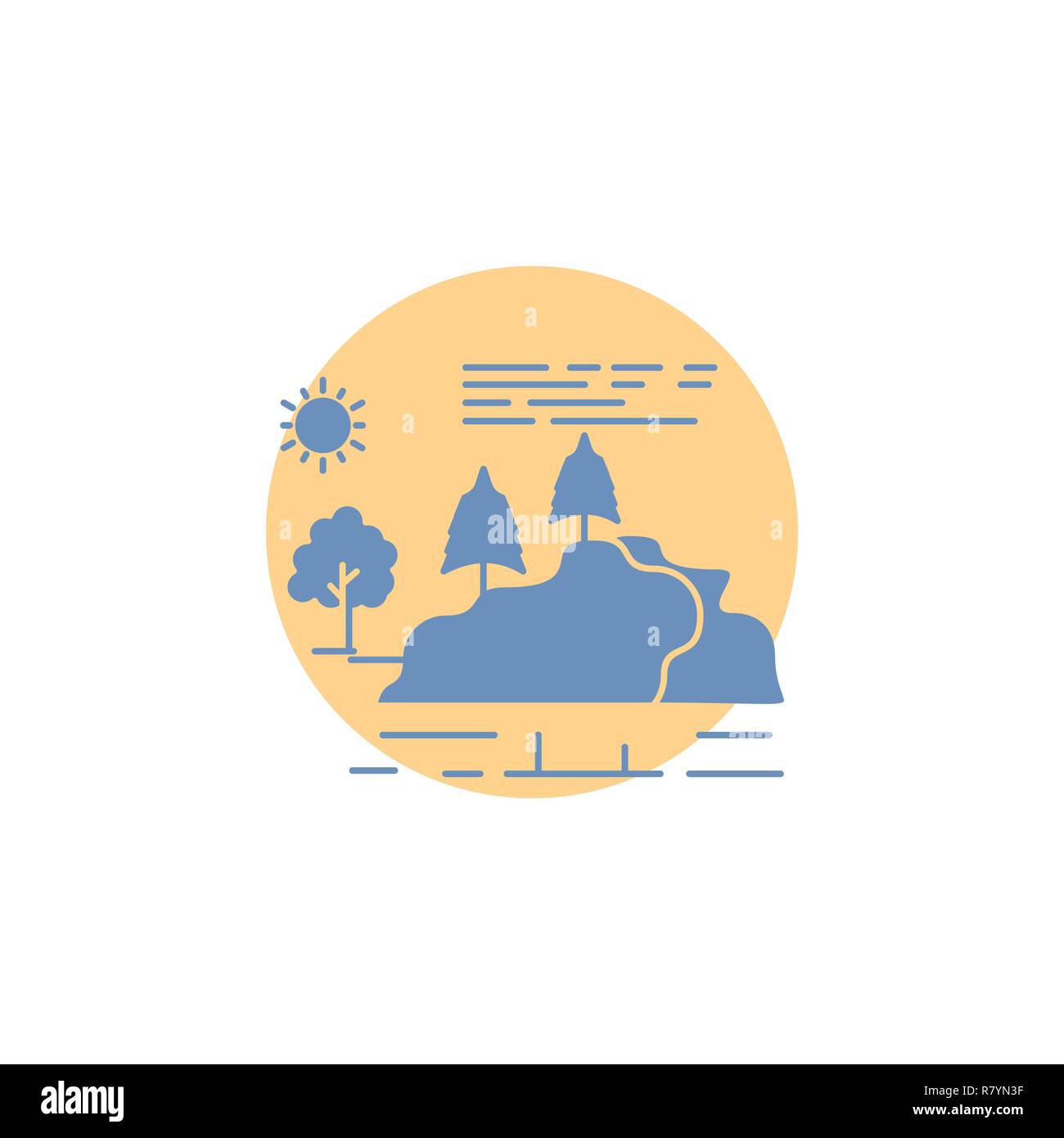 Rain park environment Stock Vector Images - Alamy