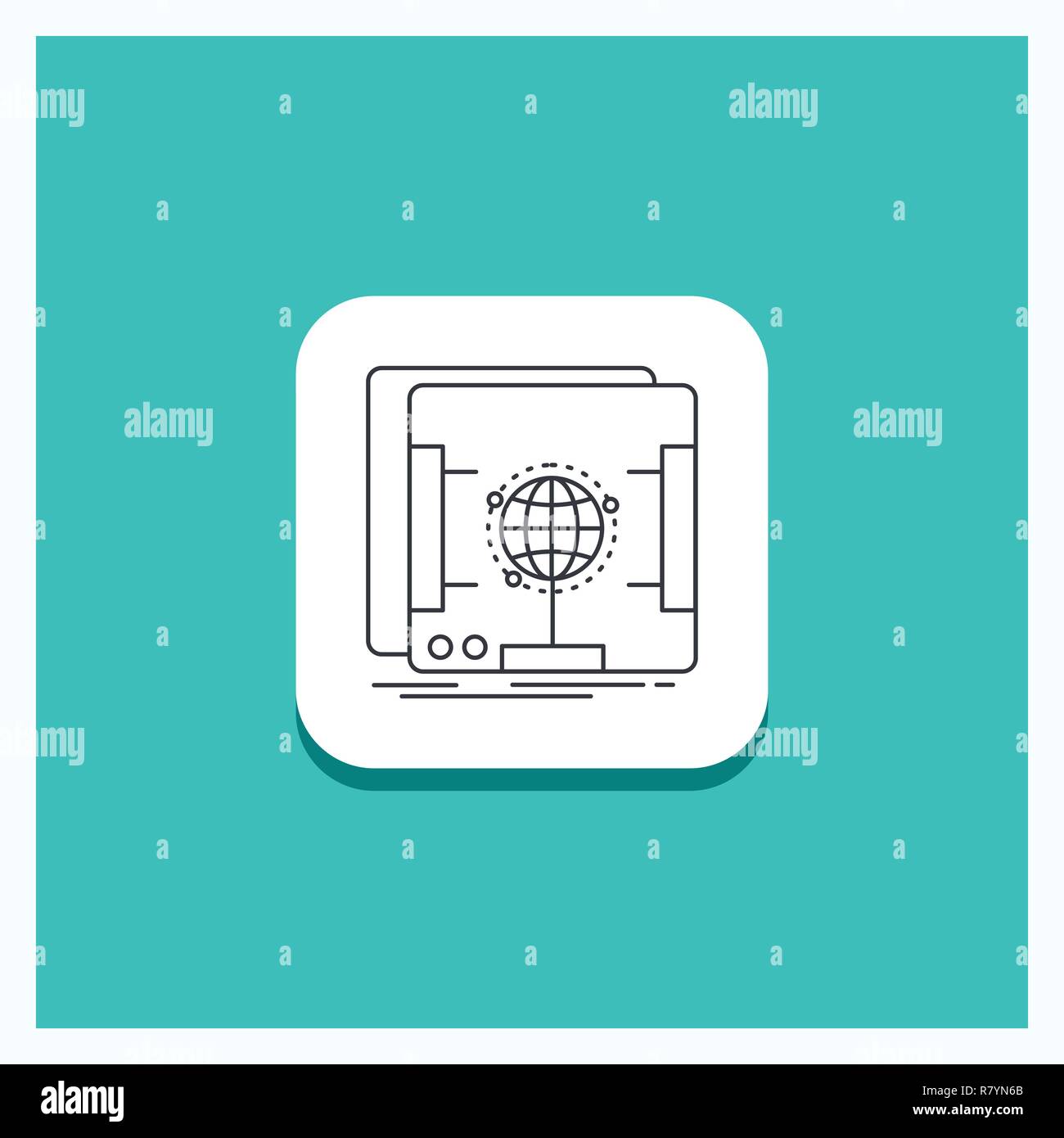 Round scanner concept Stock Vector Images - Alamy
