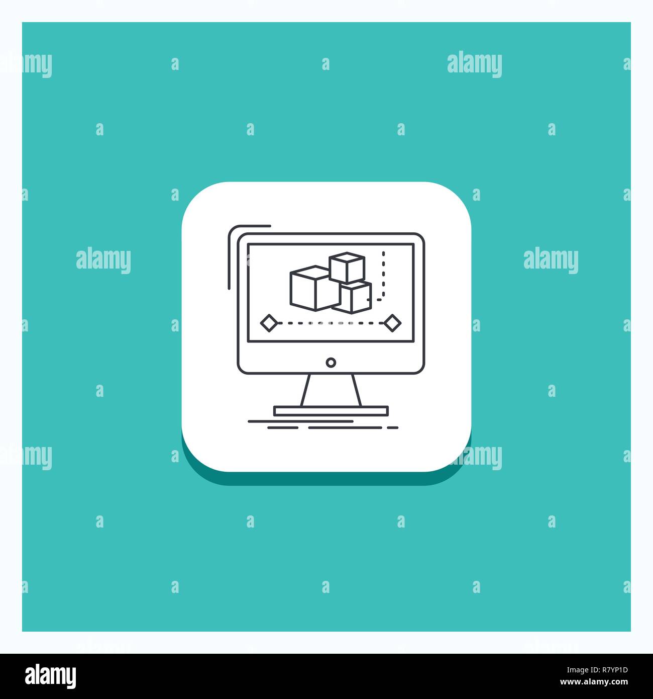 Tablet screen chart round Stock Vector Images - Alamy