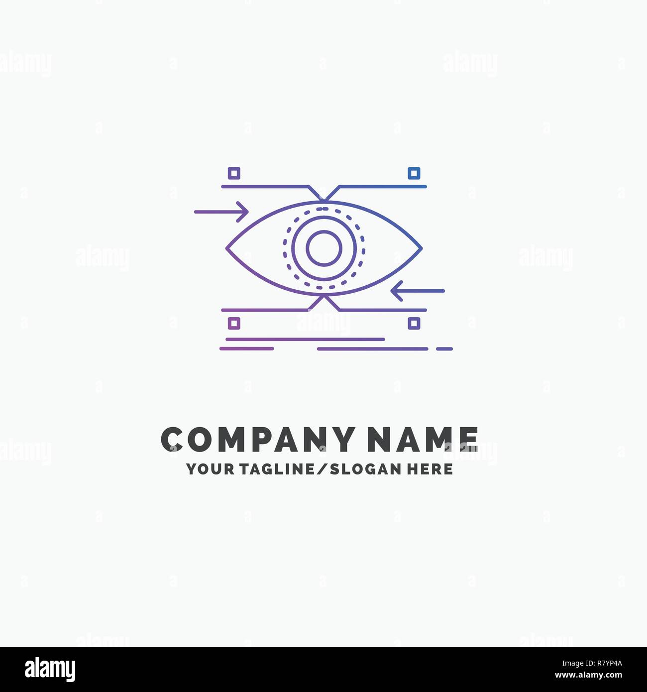 Eye logo vision concept colorful eye hi-res stock photography and ...