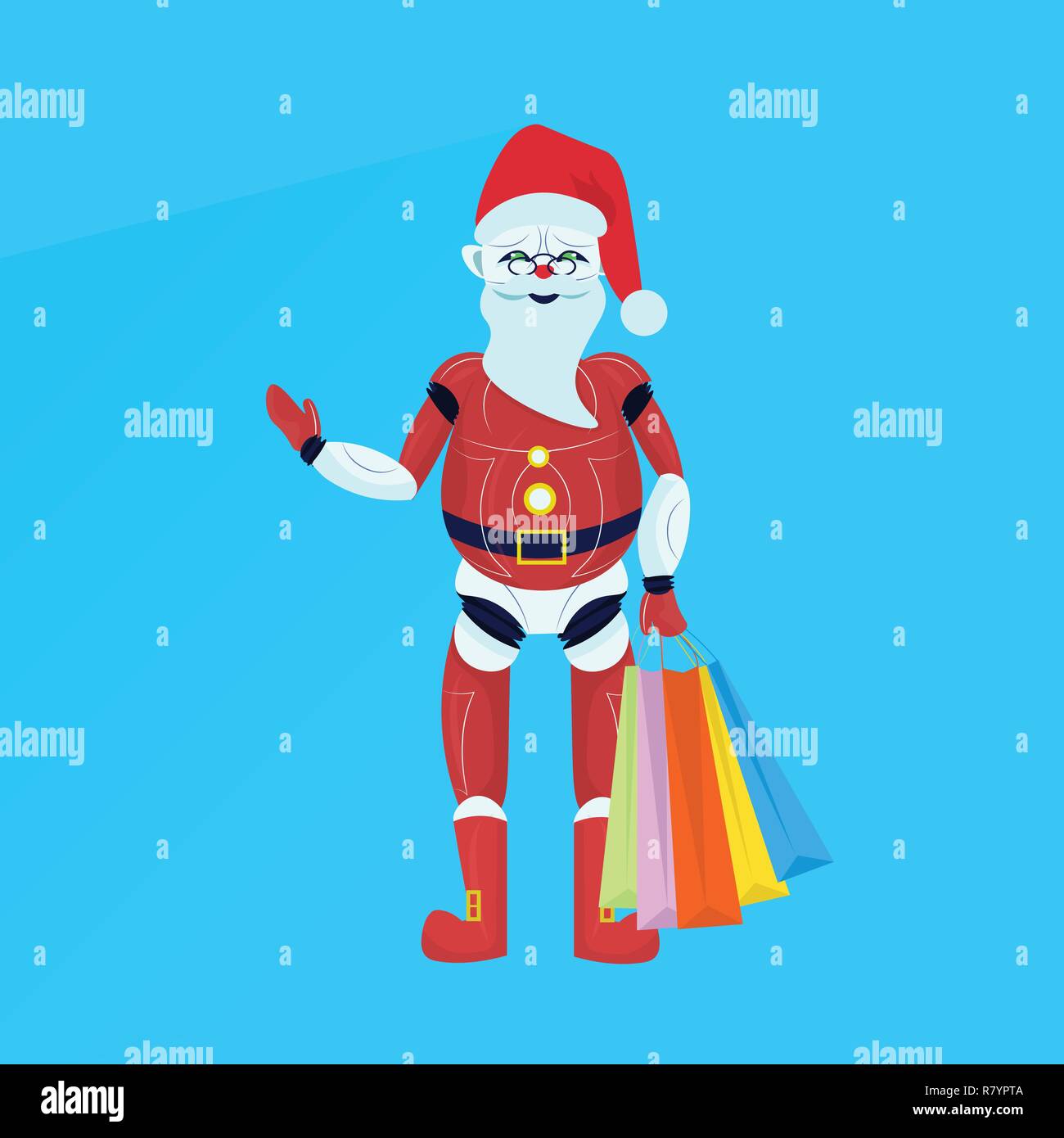 Santa claus robot Stock Vector Images - Alamy