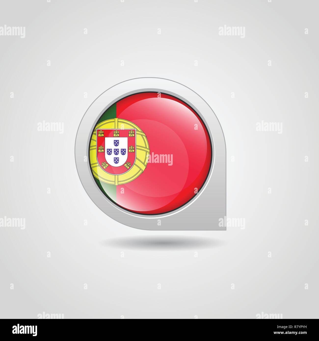 Portugal blank map hi-res stock photography and images - Alamy