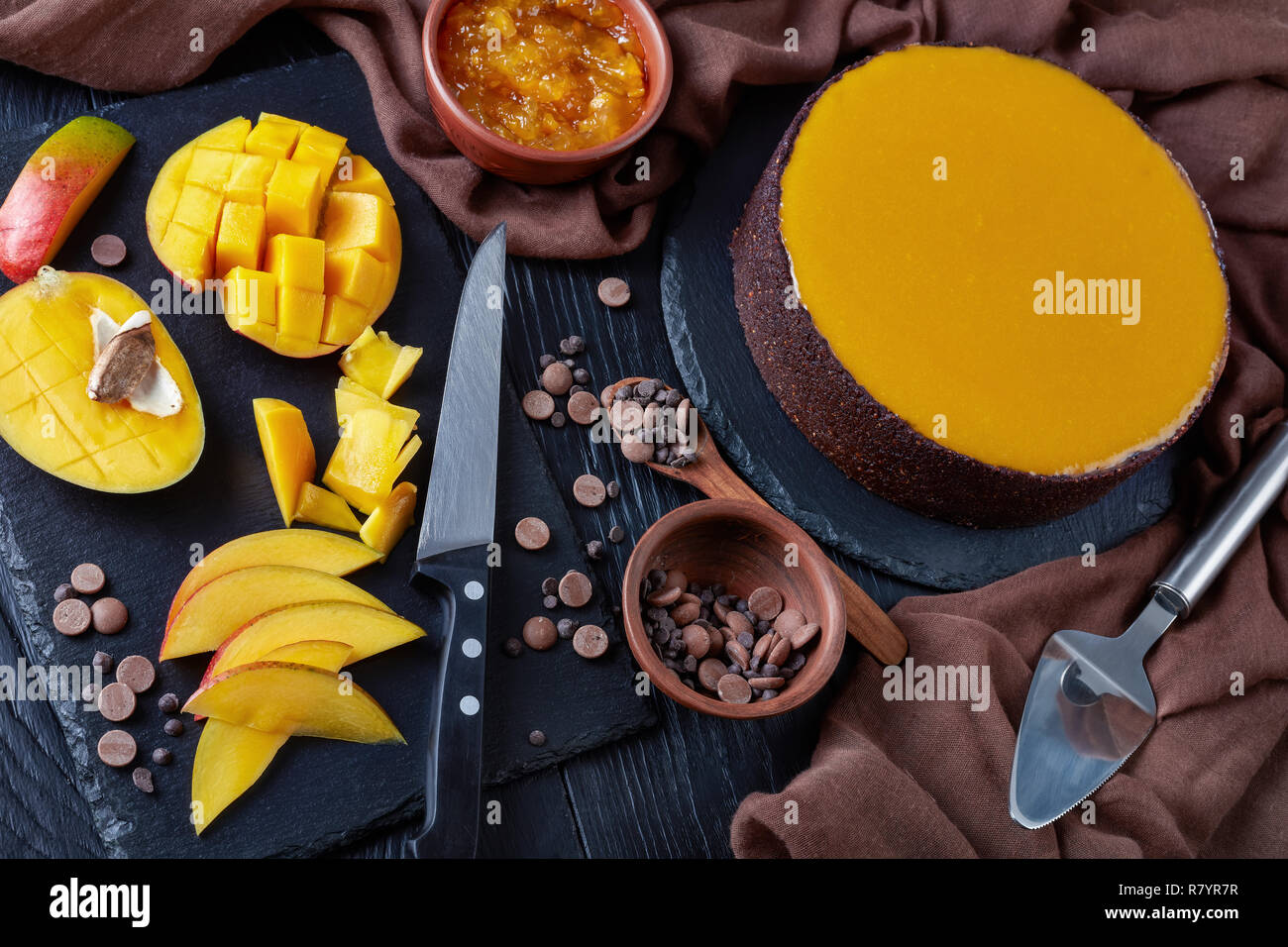 Orange slice chocolate glaze hi-res stock photography and images - Alamy