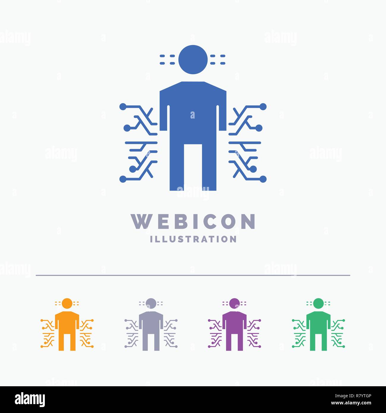 Human body sensor technology Cut Out Stock Images & Pictures - Alamy