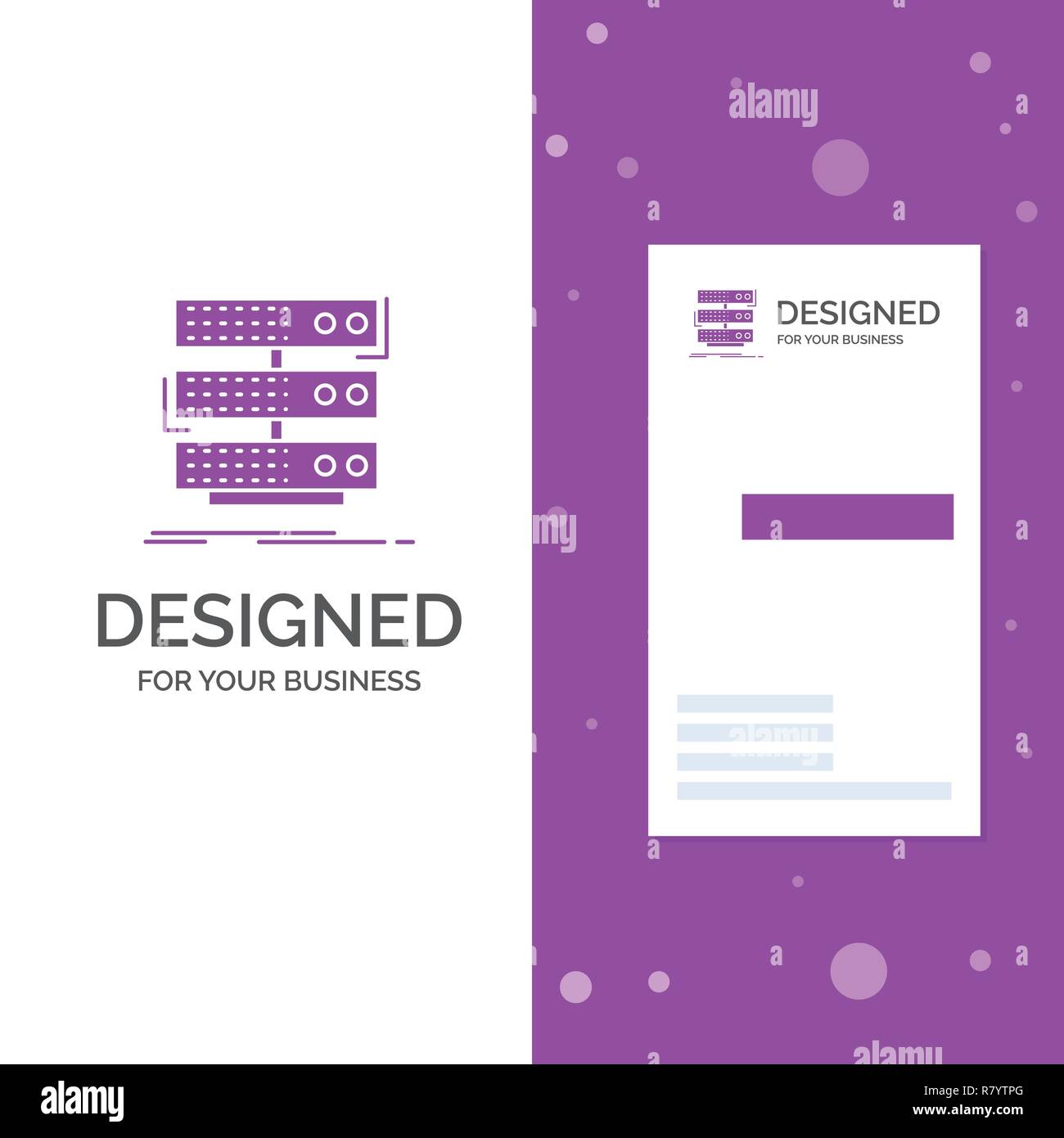 Business Logo for server, storage, rack, database, data. Vertical ...