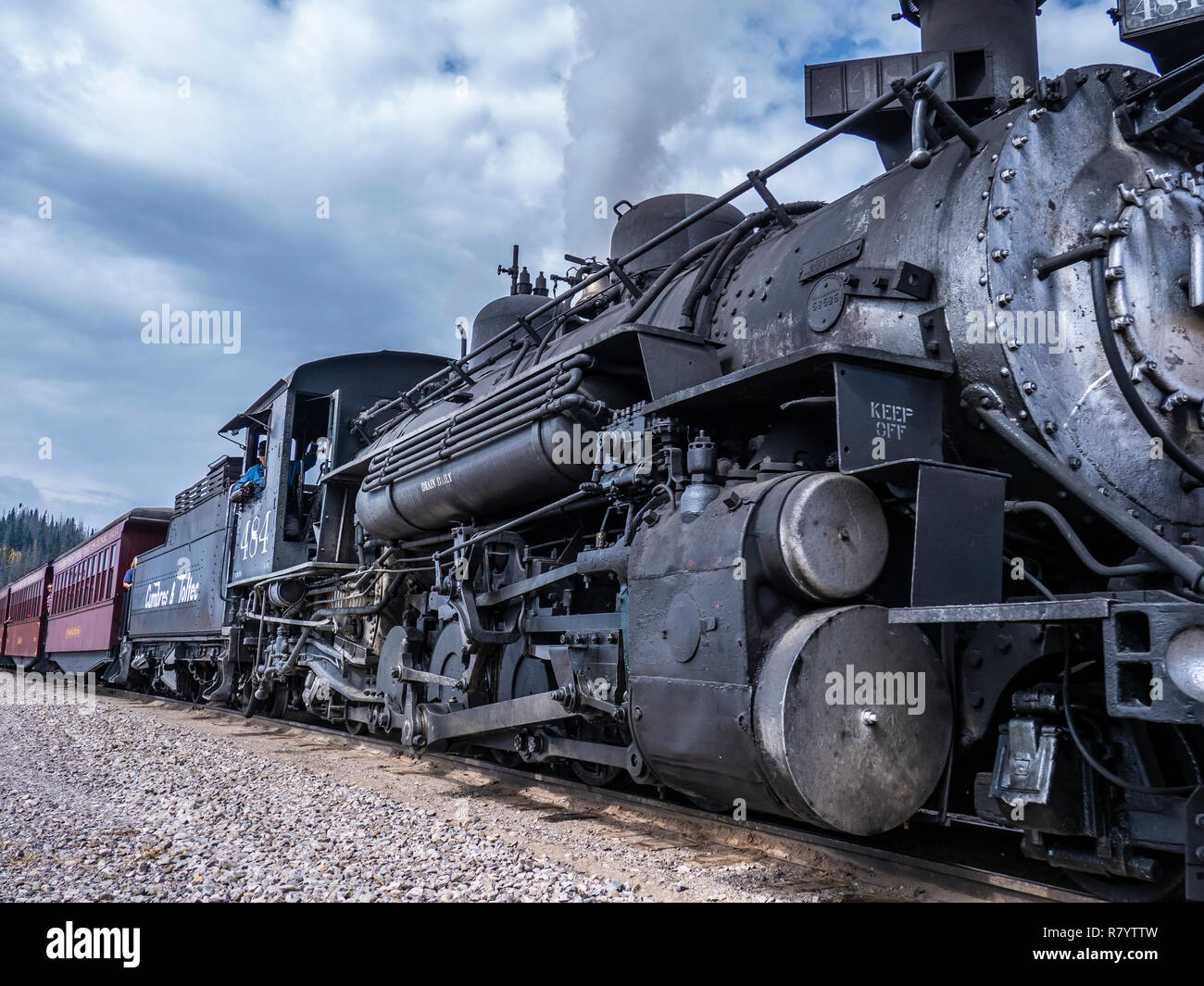 Cumbres & Toltec Scenic Railroad train atop Cumbres Pass, Colorado ...