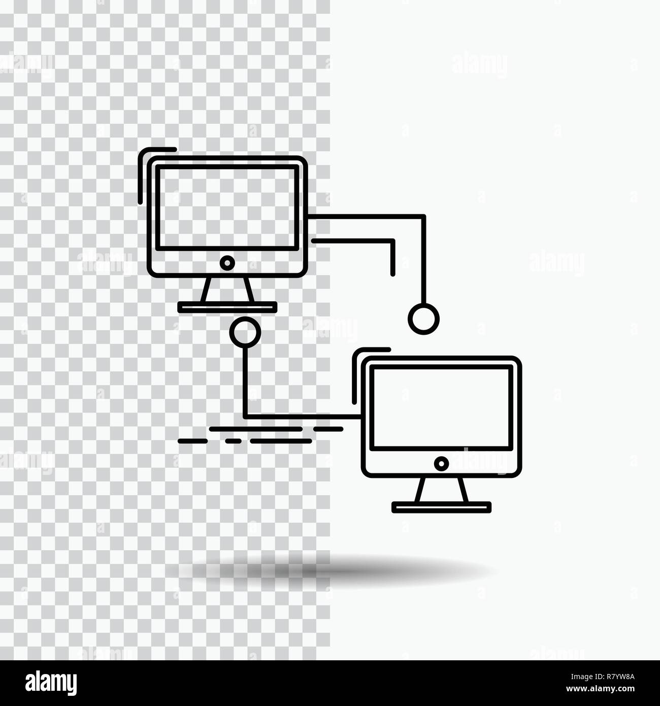 Virtual lan background Stock Vector Images - Alamy