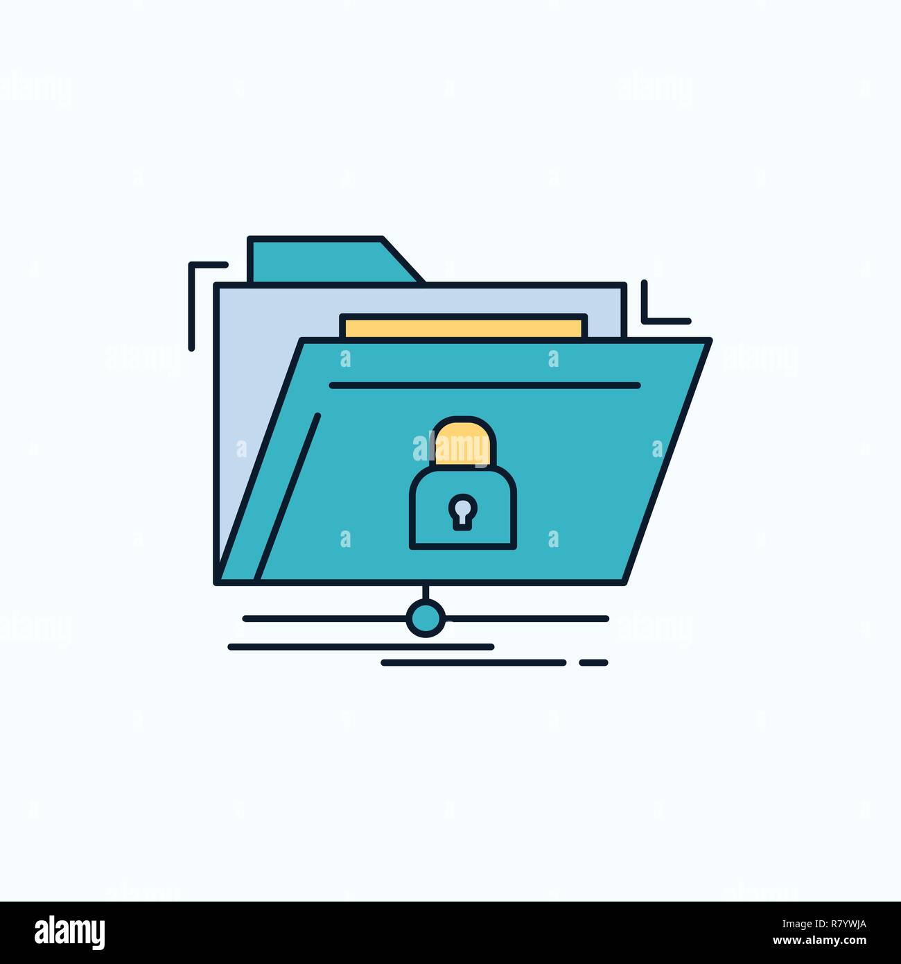 Hacker background with online security system symbols flat vector illustration Stock Vector ...