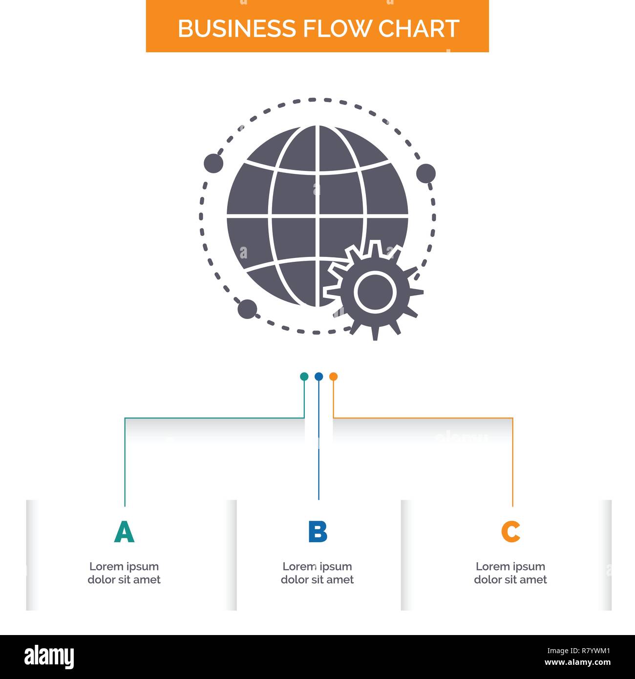 Connected data flow chart Stock Vector Images - Alamy