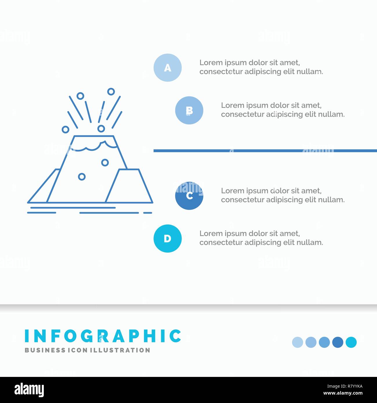 disaster, eruption, volcano, alert, safety Infographics Template for ...