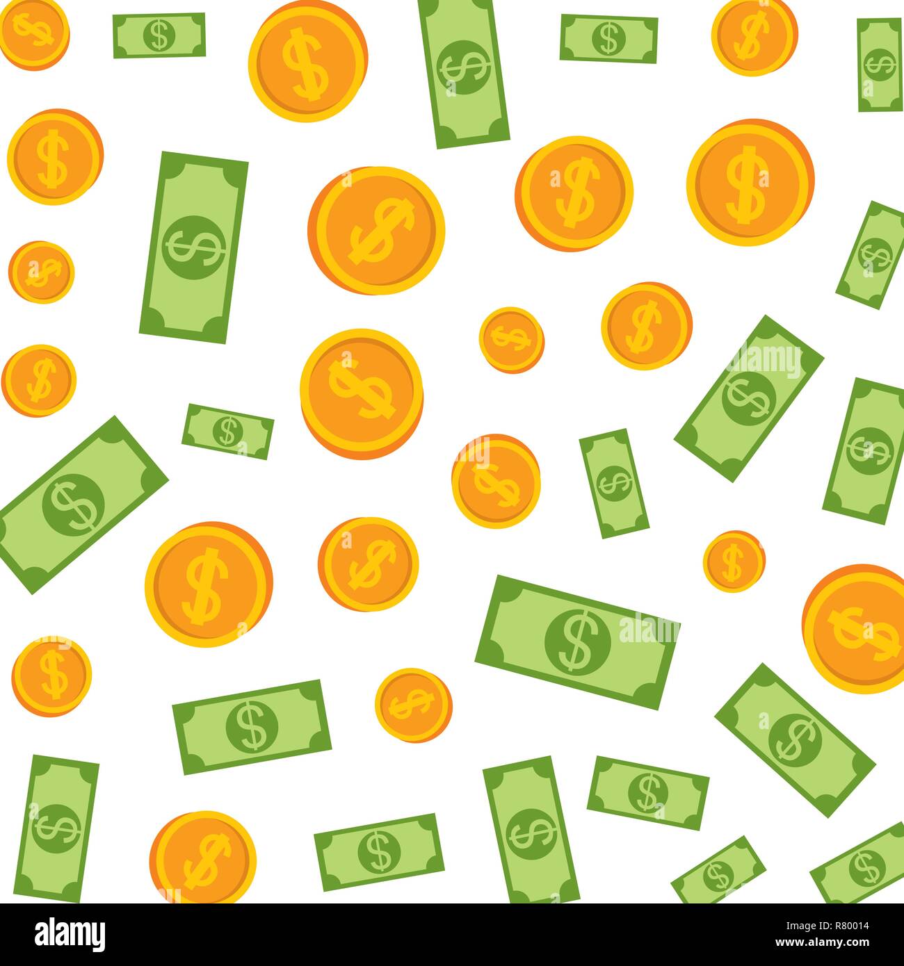Bills coins money dollars pattern hi-res stock photography and images ...