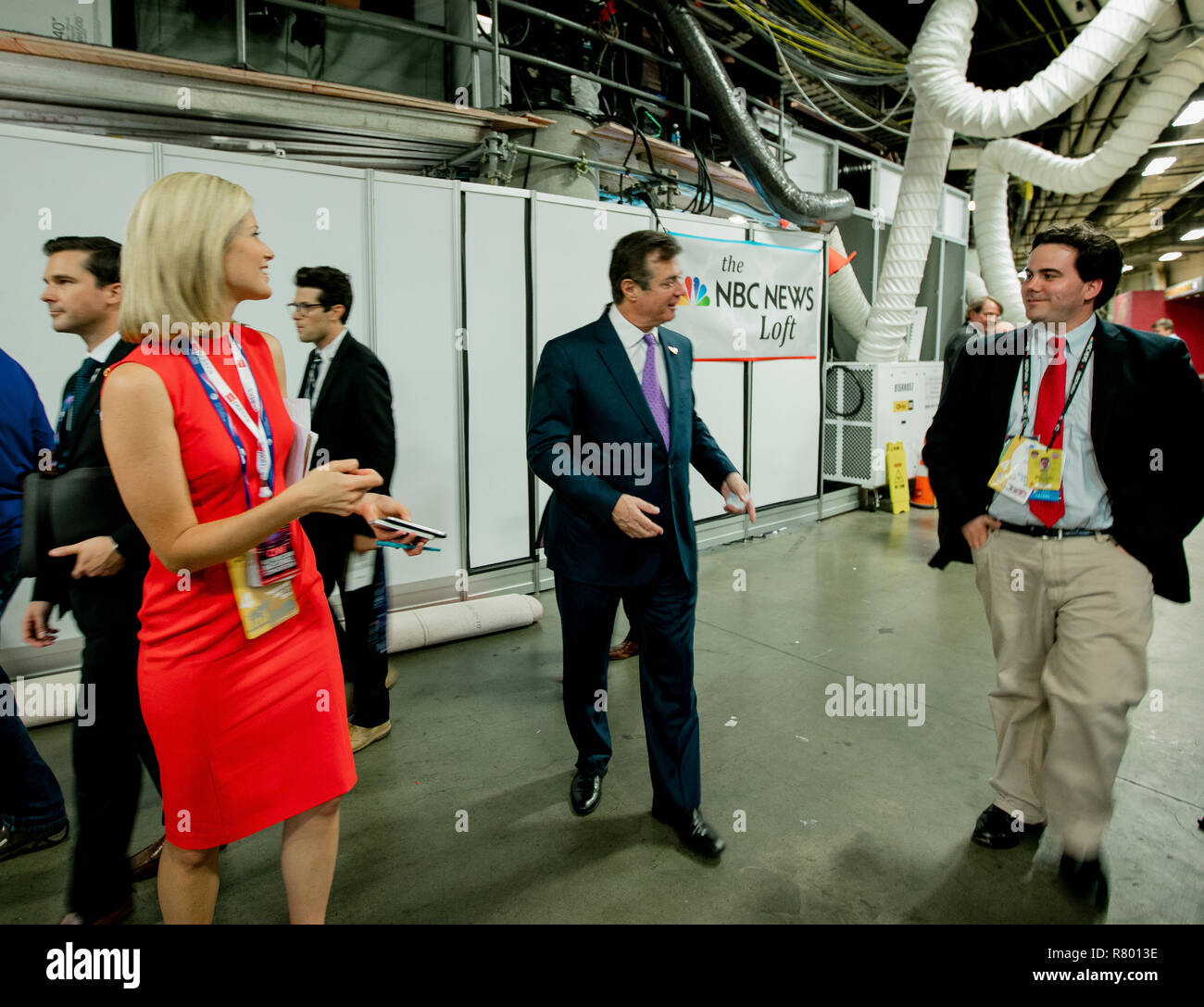 Cleveland Ohio, USA, 21th July, 2016 CNN's Kate Bolduan talking with ...