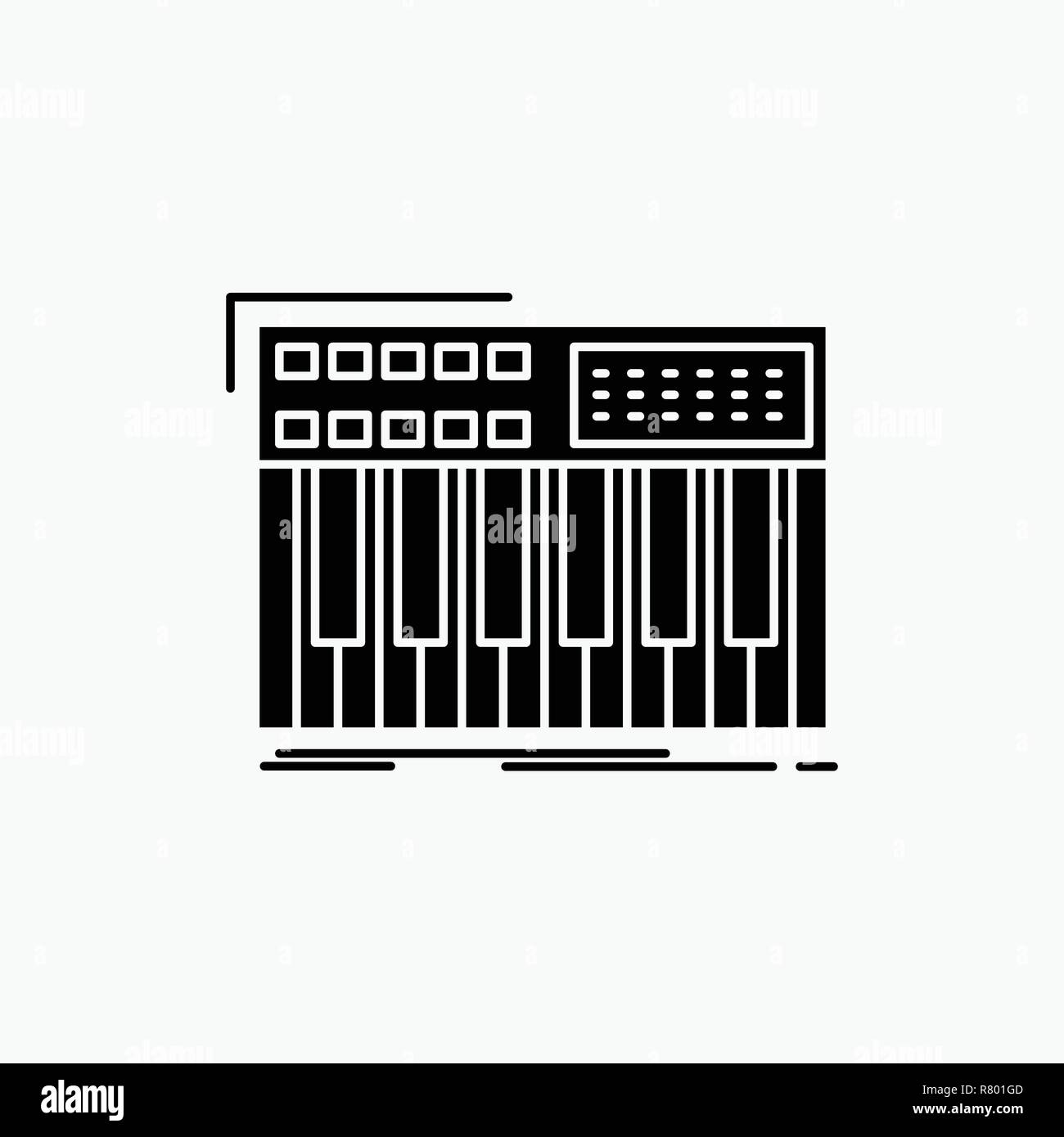 Black and white synthesiser Cut Out Stock Images & Pictures - Alamy
