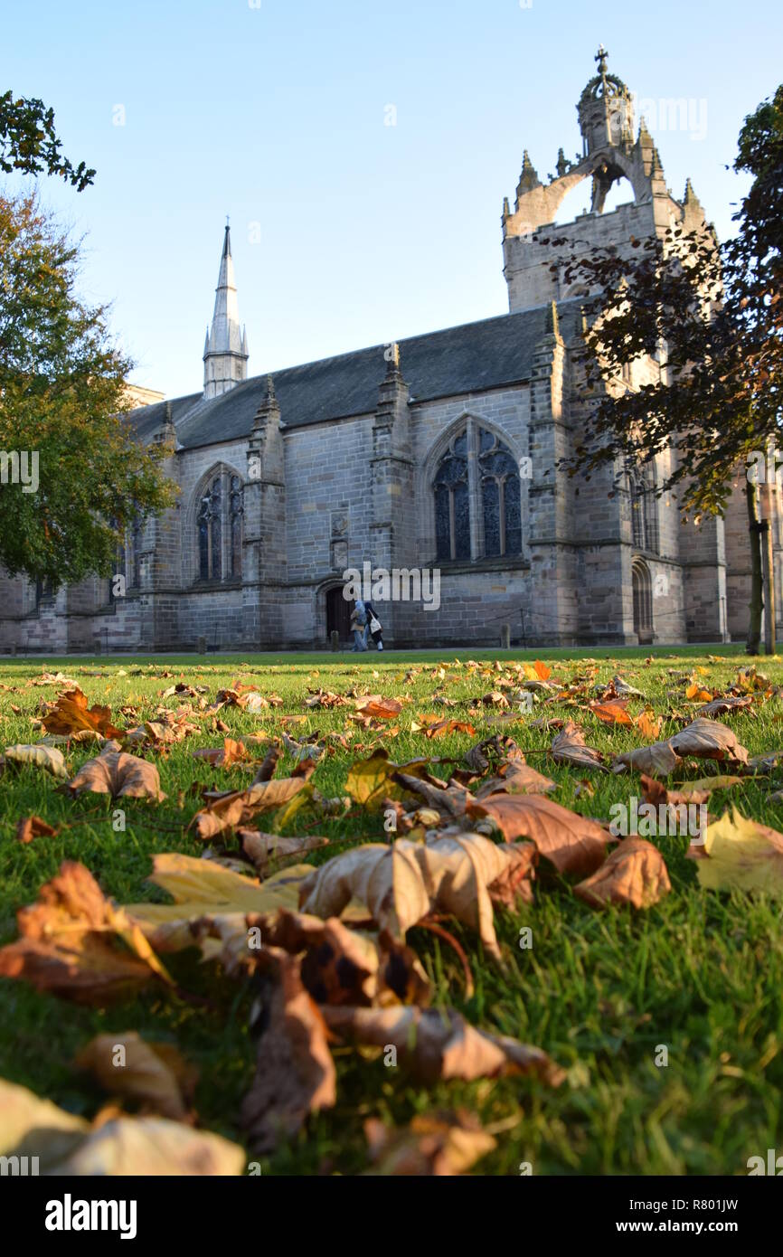 King’s College Chapel in autumn, University of Aberdeen, Old Aberdeen ...